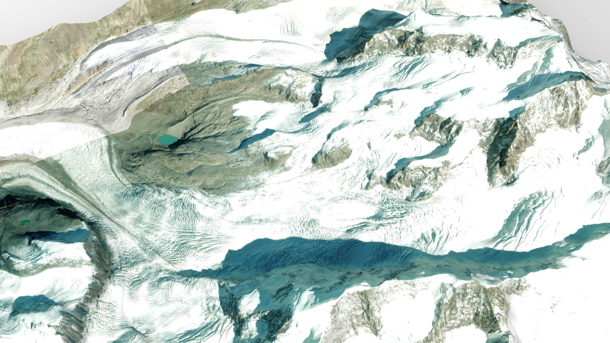 Mountain Landscape The Gorner Glacier Switzerland - 3D Model by clickshop3d