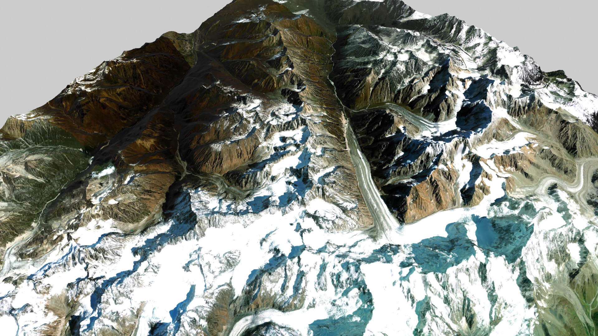Mountain Landscape The Kabardino Balkarian Alpine Reserve - 3D Model by clickshop3d