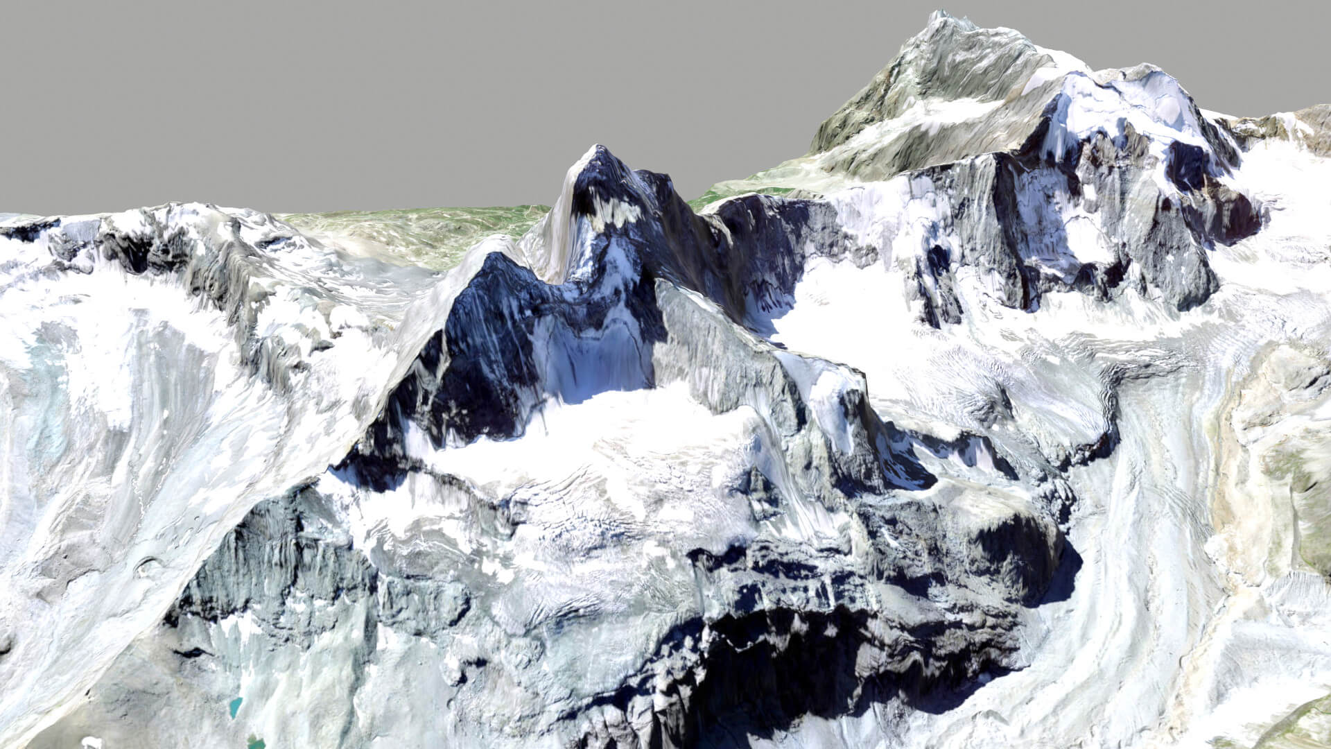 Mountain Landscape The Matterhorn Alps - 3D Model by clickshop3d