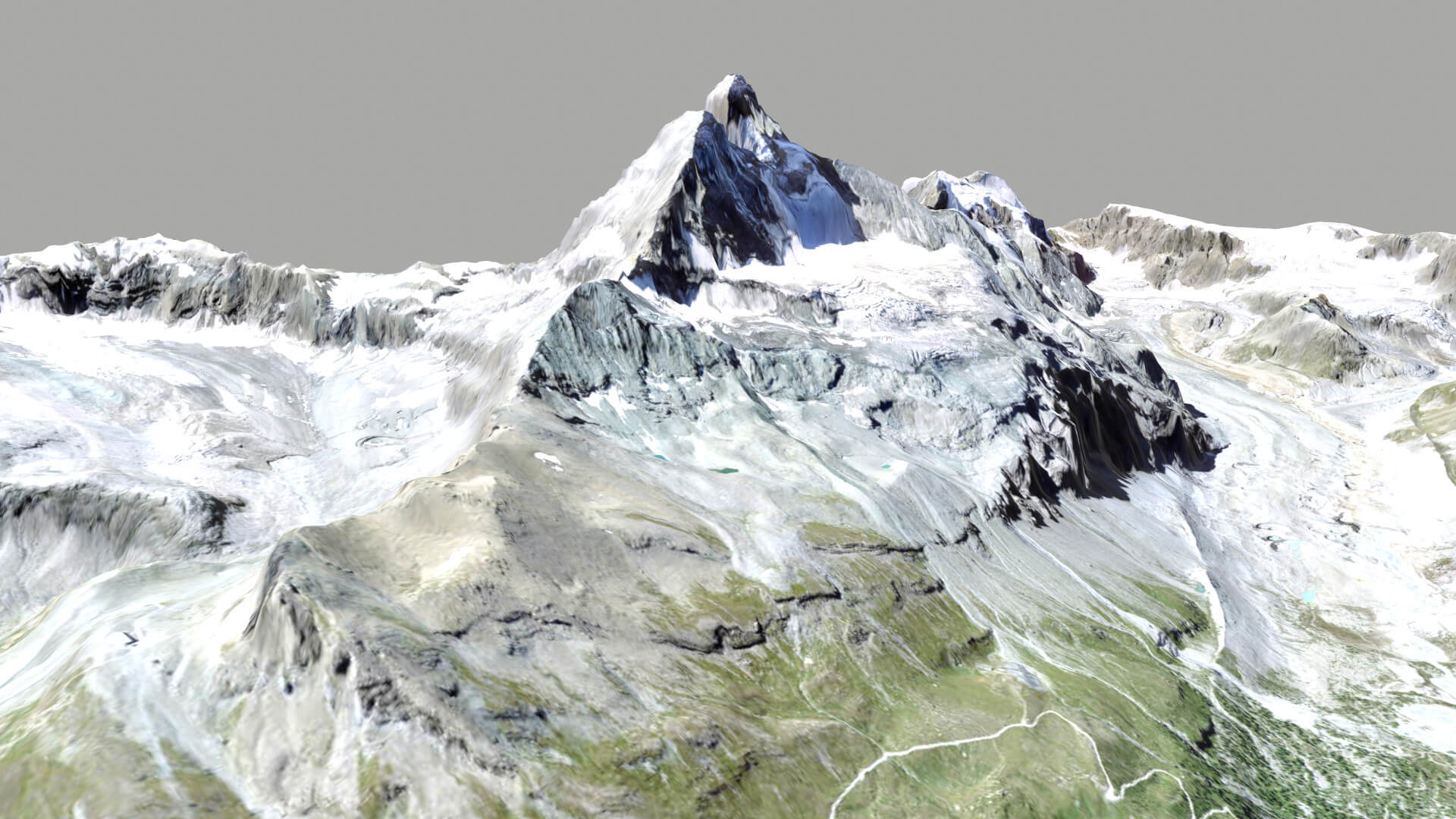 Mountain Landscape The Matterhorn Alps - 3D Model by clickshop3d