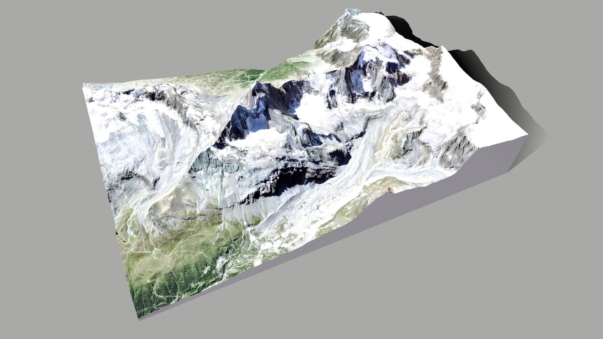 Mountain Landscape The Matterhorn Alps - 3D Model by clickshop3d