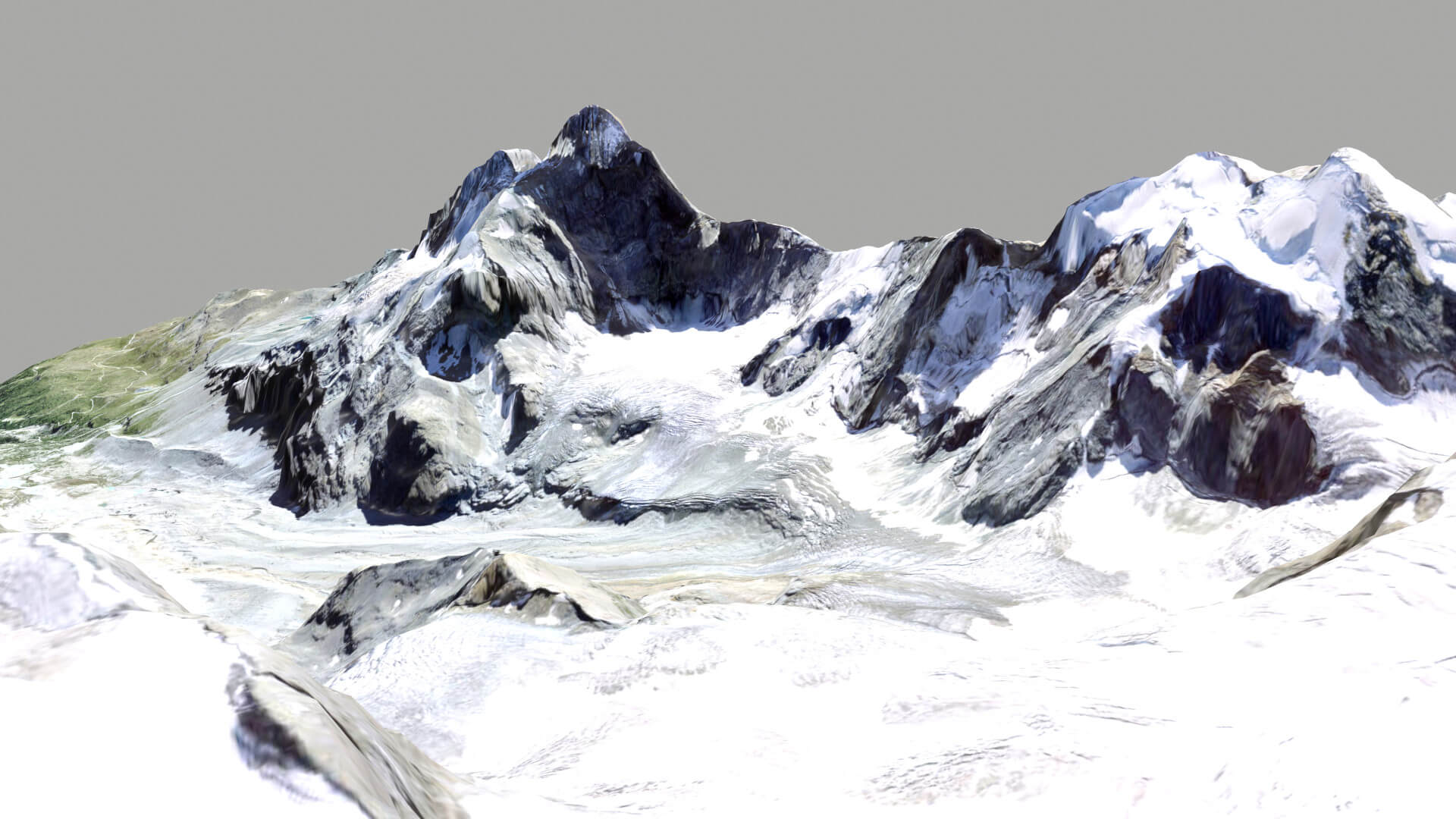 Mountain Landscape The Matterhorn Alps - 3D Model by clickshop3d
