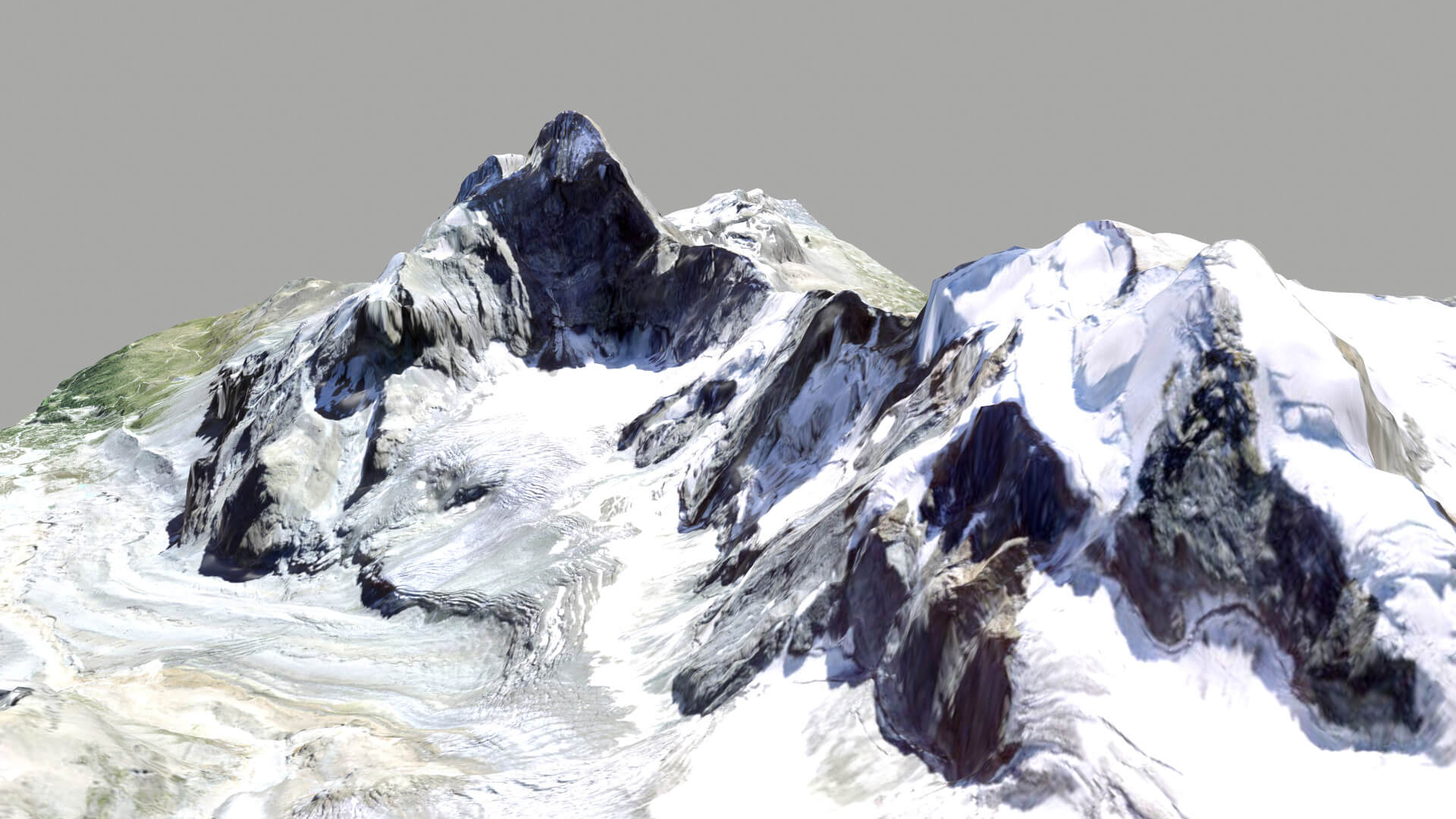 Mountain Landscape The Matterhorn Alps - 3D Model by clickshop3d