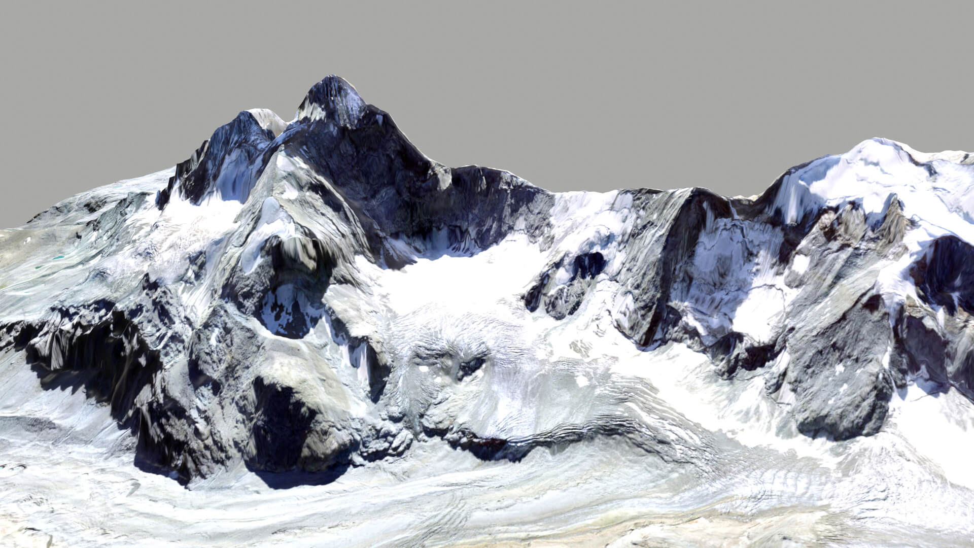 Mountain Landscape The Matterhorn Alps - 3D Model by clickshop3d