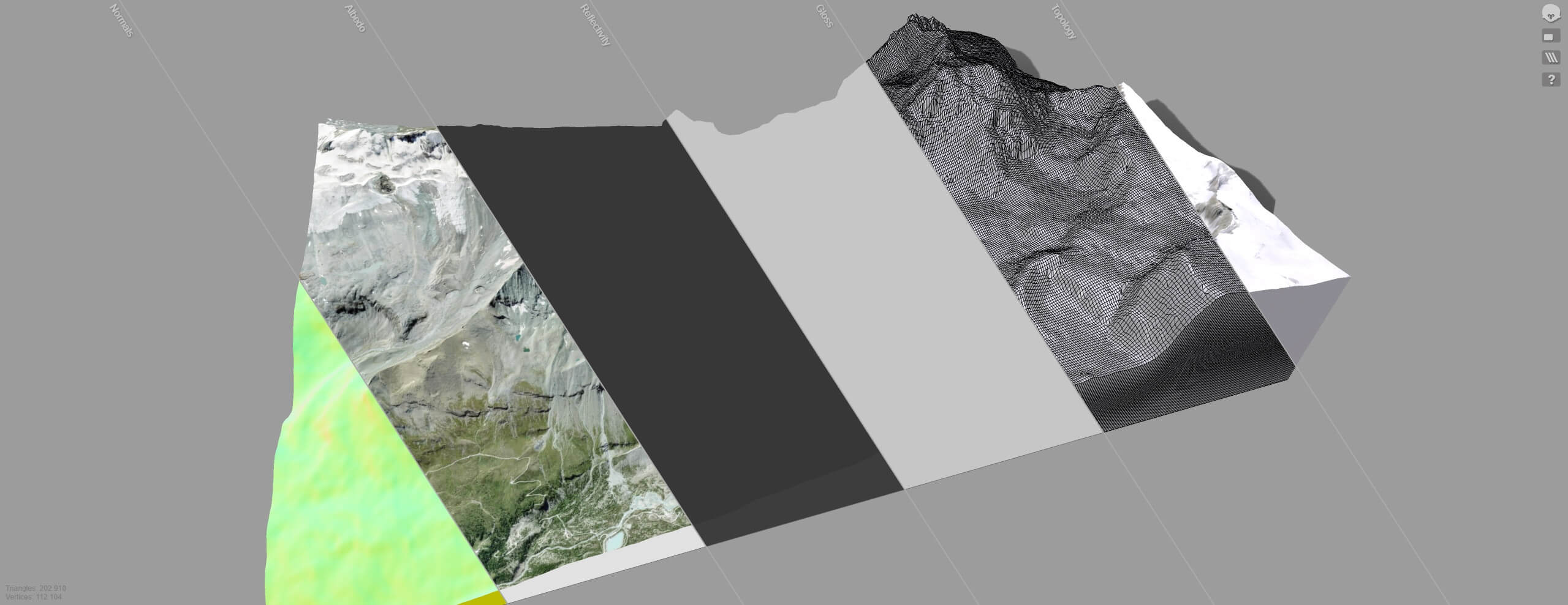 Mountain Landscape The Matterhorn Alps - 3D Model by clickshop3d