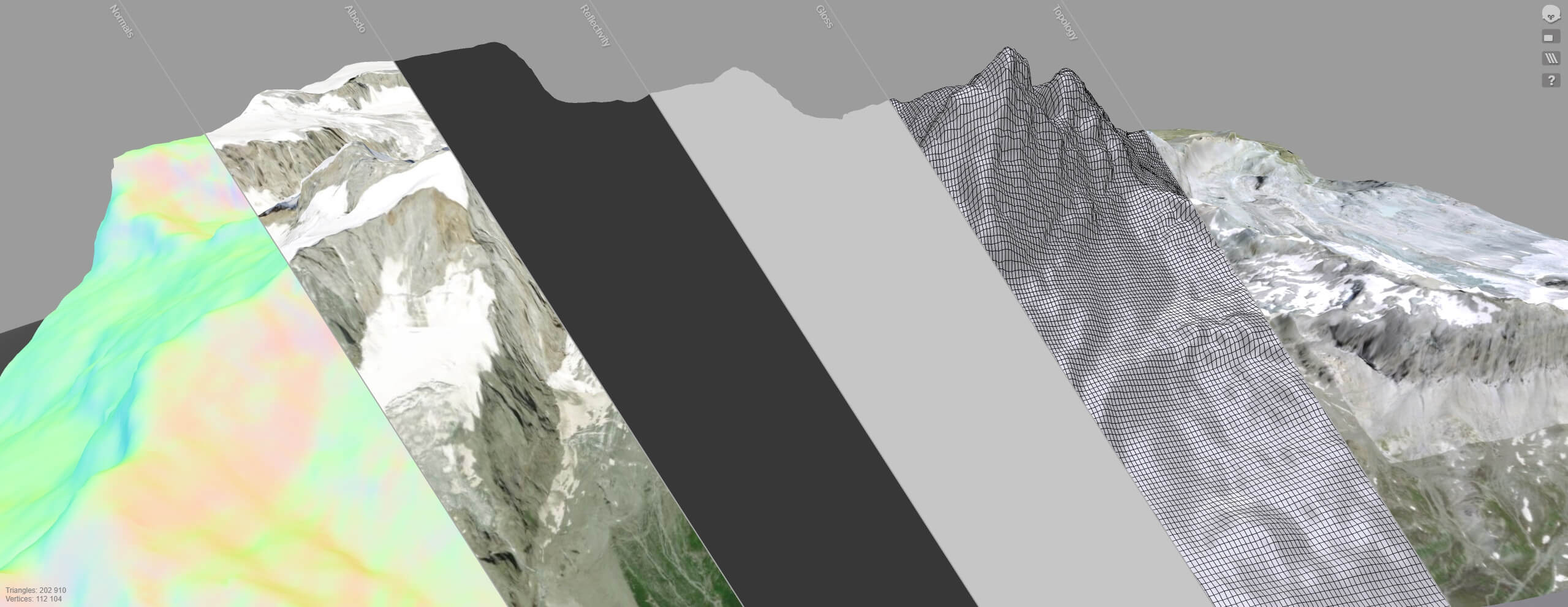 Mountain Landscape The Matterhorn Alps - 3D Model by clickshop3d