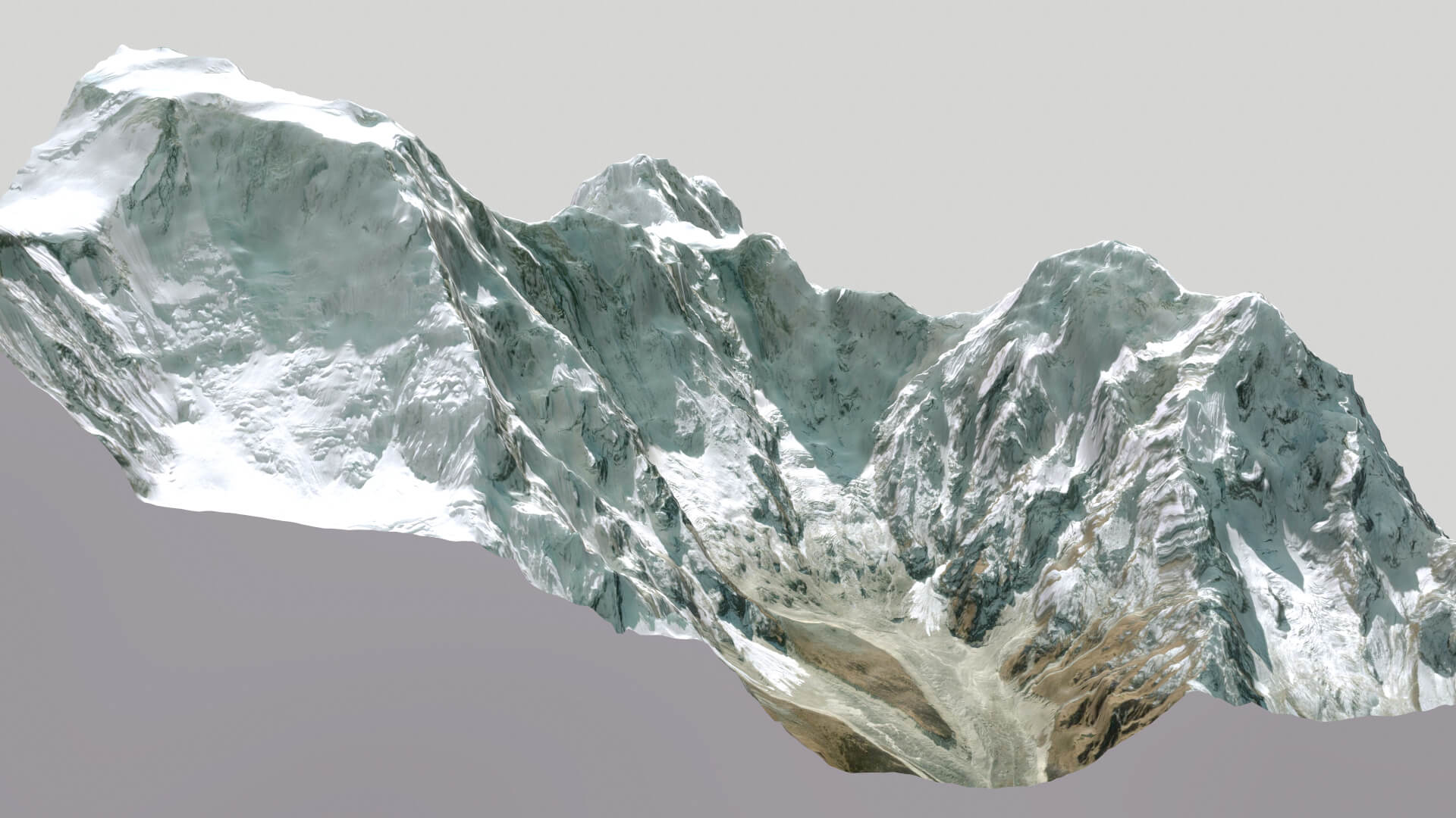 Mountain Landscape Thulagi Chuli Himalayas Nepal - 3D Model by clickshop3d