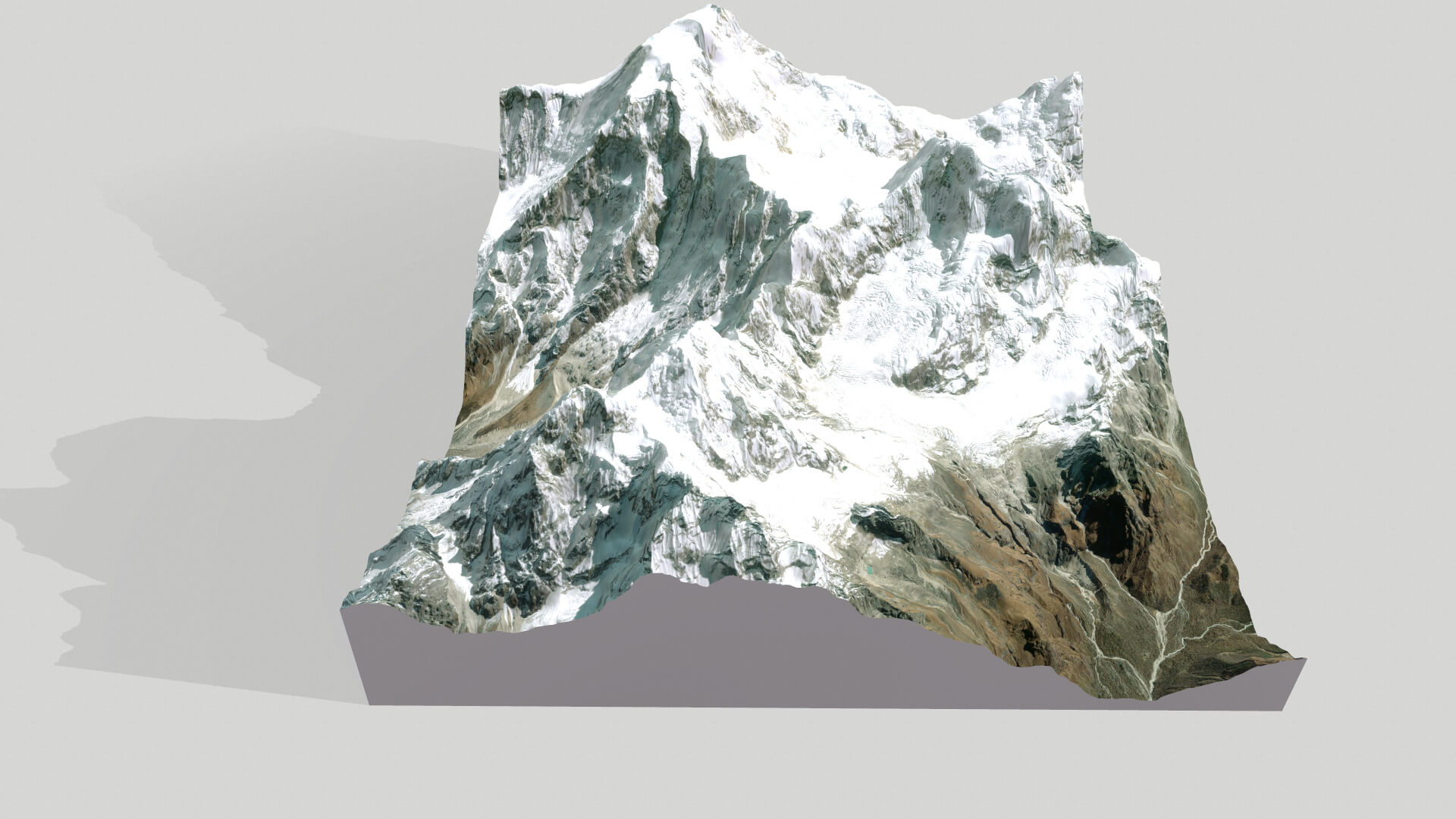 Mountain Landscape Thulagi Chuli Himalayas Nepal - 3D Model by clickshop3d