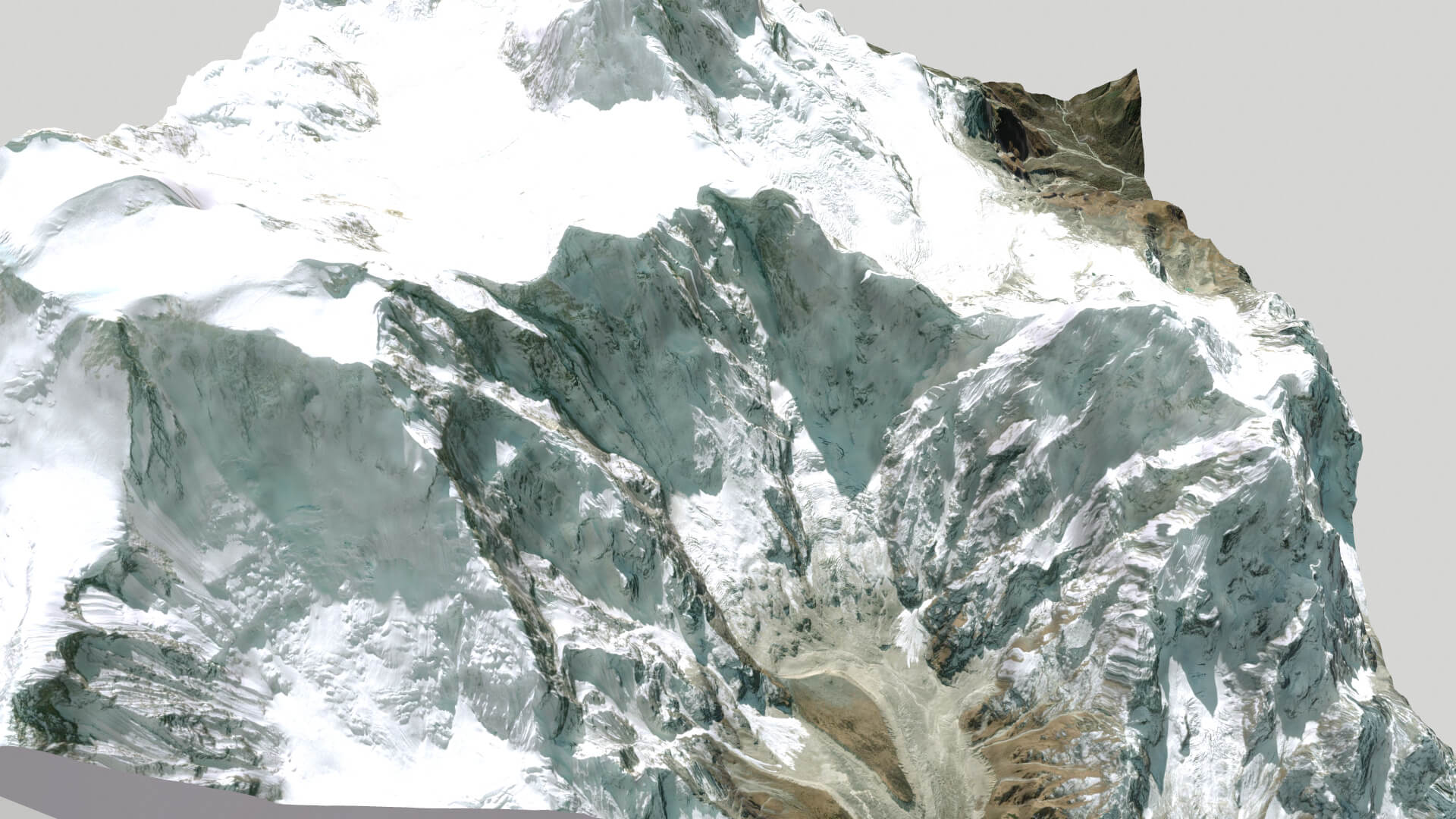 Mountain Landscape Thulagi Chuli Himalayas Nepal - 3D Model by clickshop3d