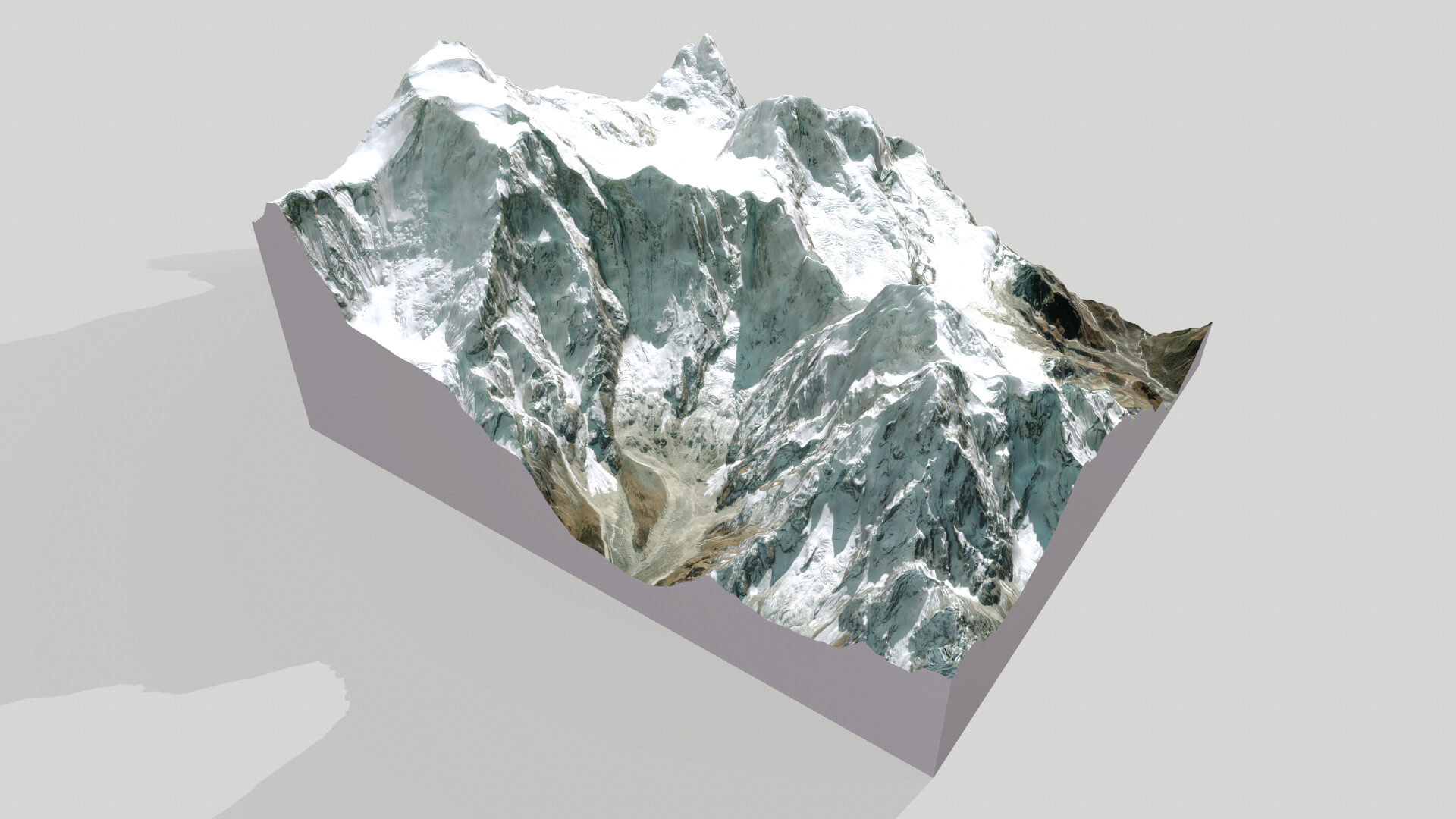 Mountain Landscape Thulagi Chuli Himalayas Nepal - 3D Model by clickshop3d