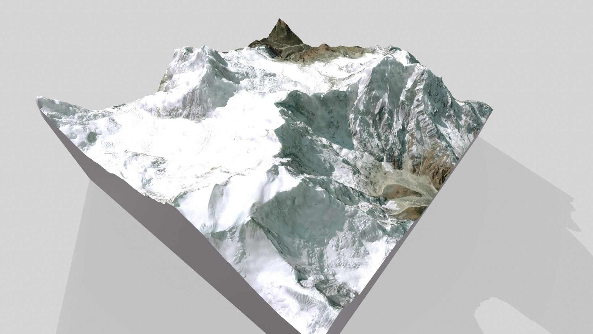 Mountain Landscape Thulagi Chuli Himalayas Nepal - 3D Model by clickshop3d