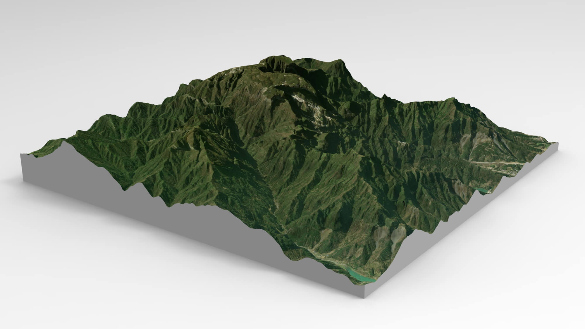 Mountain Landscape Tianmen China - 3D Model by clickshop3d