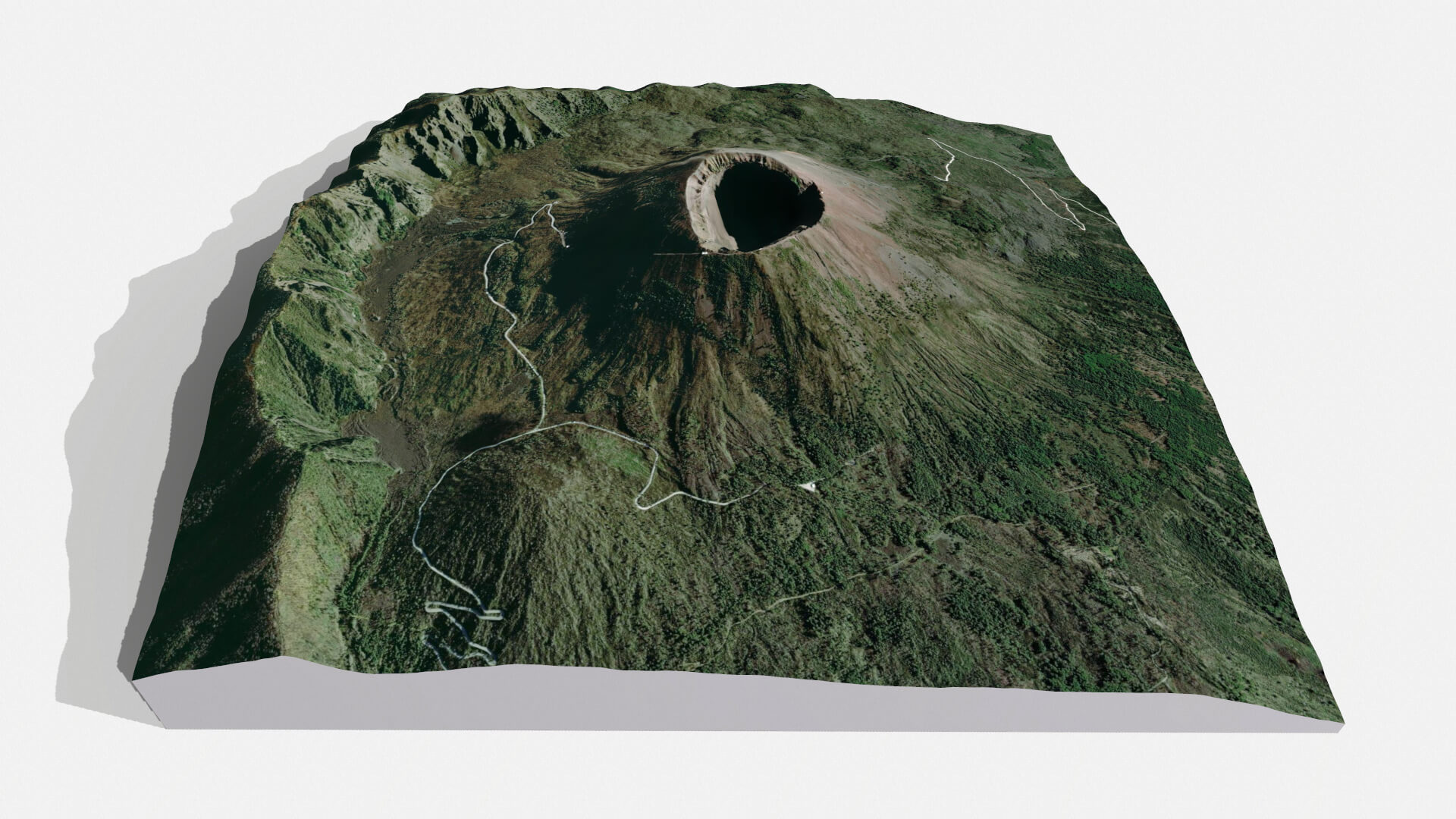 Mountain Landscape Voclano Vesuvius Naples - 3D Model by clickshop3d