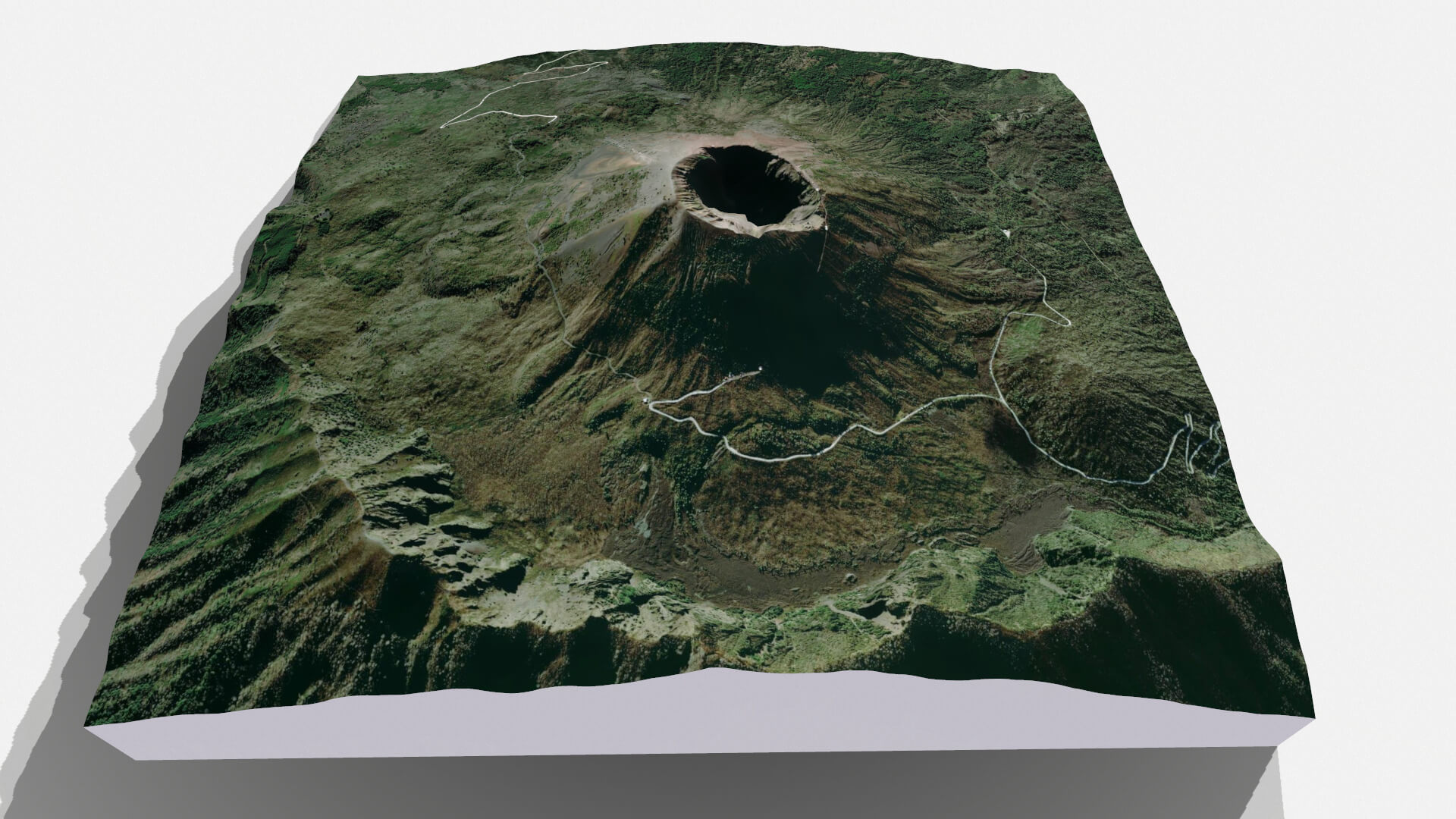 Mountain Landscape Voclano Vesuvius Naples - 3D Model by clickshop3d