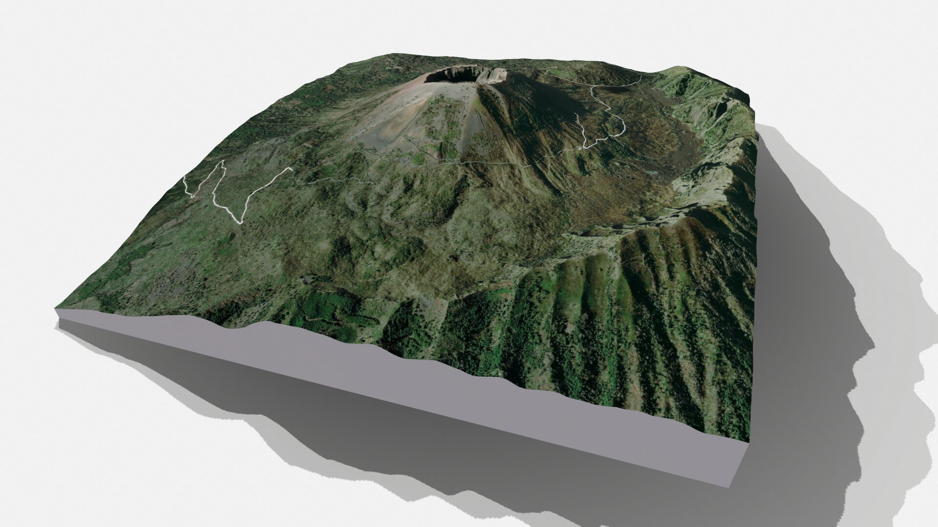 Mountain Landscape Voclano Vesuvius Naples - 3D Model by clickshop3d