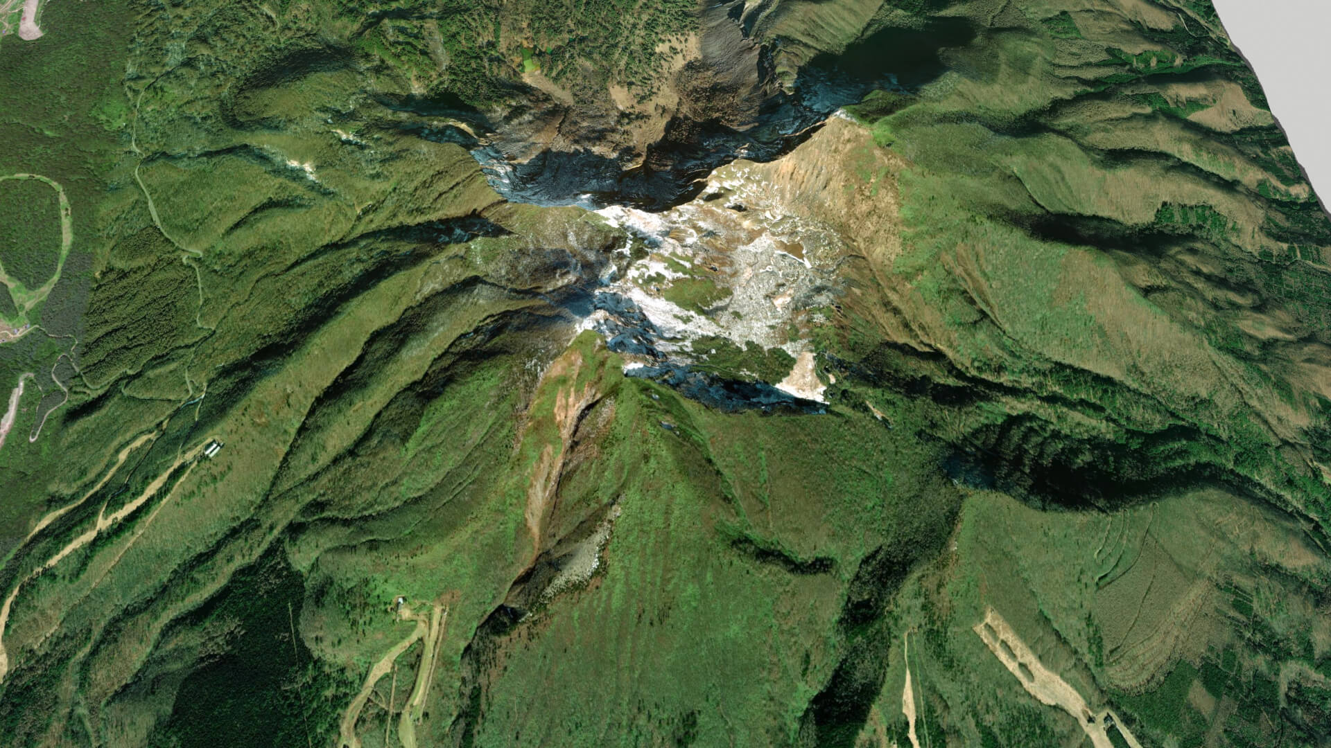 Mountain Landscape Volcano Bandai Japan - 3D Model by clickshop3d