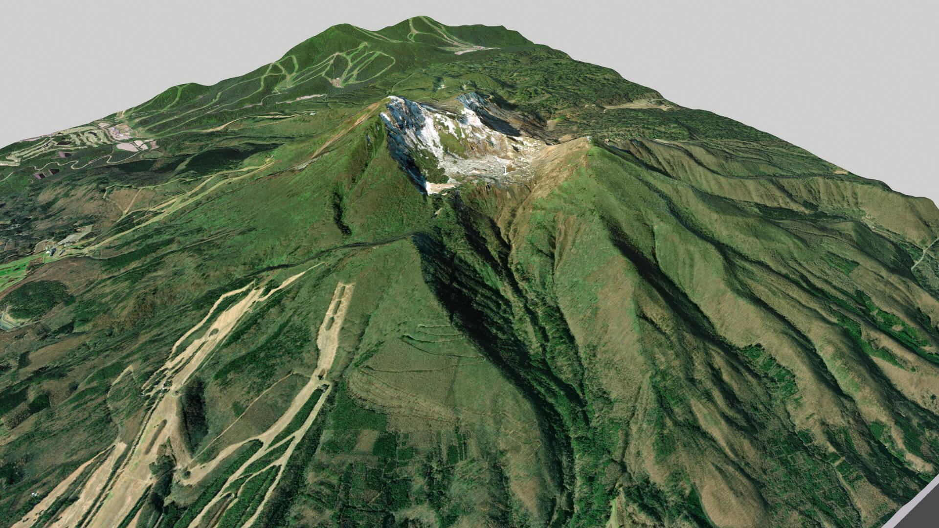 Mountain Landscape Volcano Bandai Japan - 3D Model by clickshop3d
