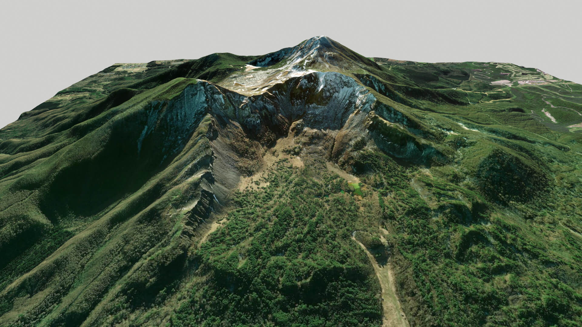 Mountain Landscape Volcano Bandai Japan - 3D Model by clickshop3d