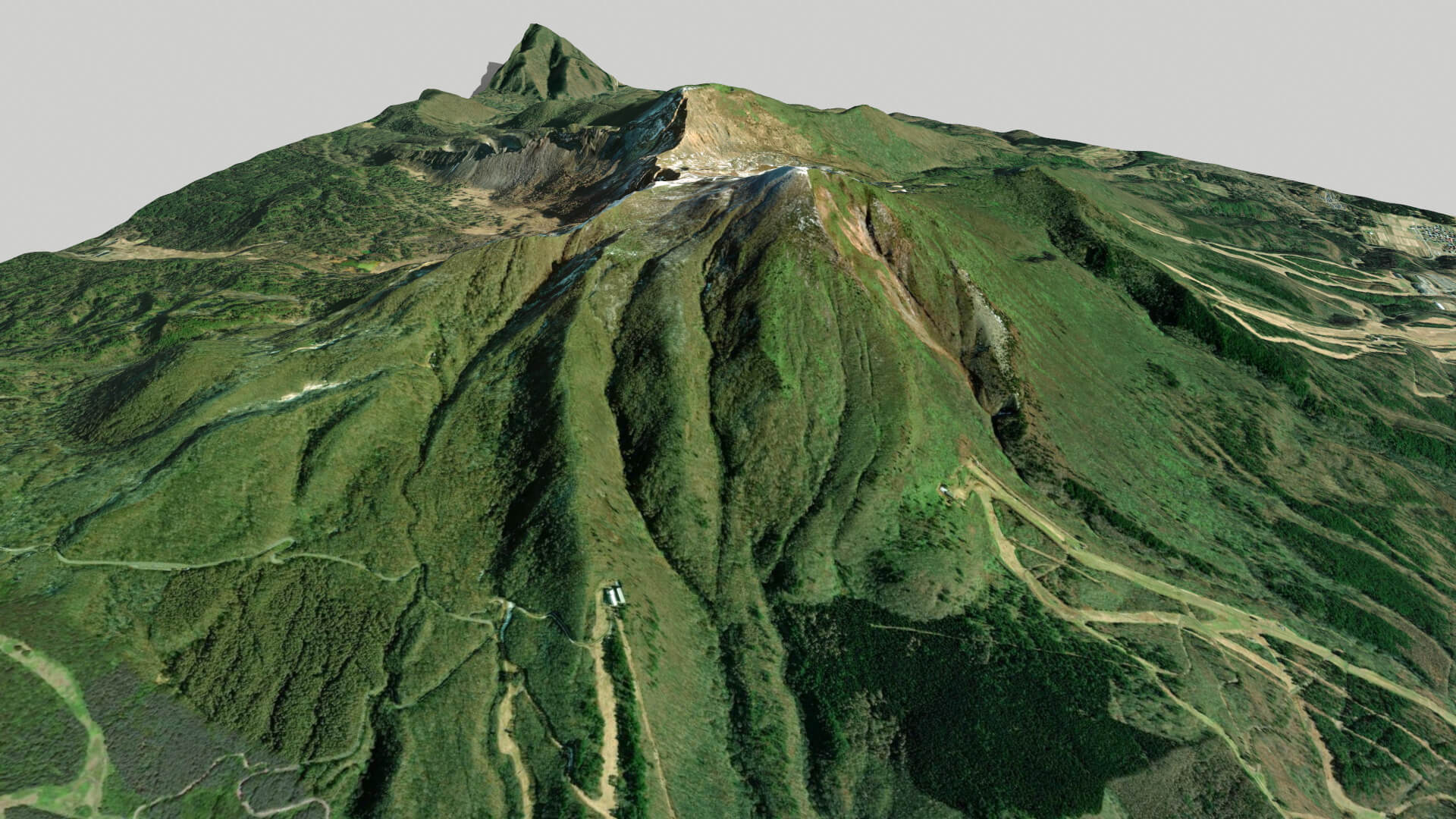 Mountain Landscape Volcano Bandai Japan - 3D Model by clickshop3d