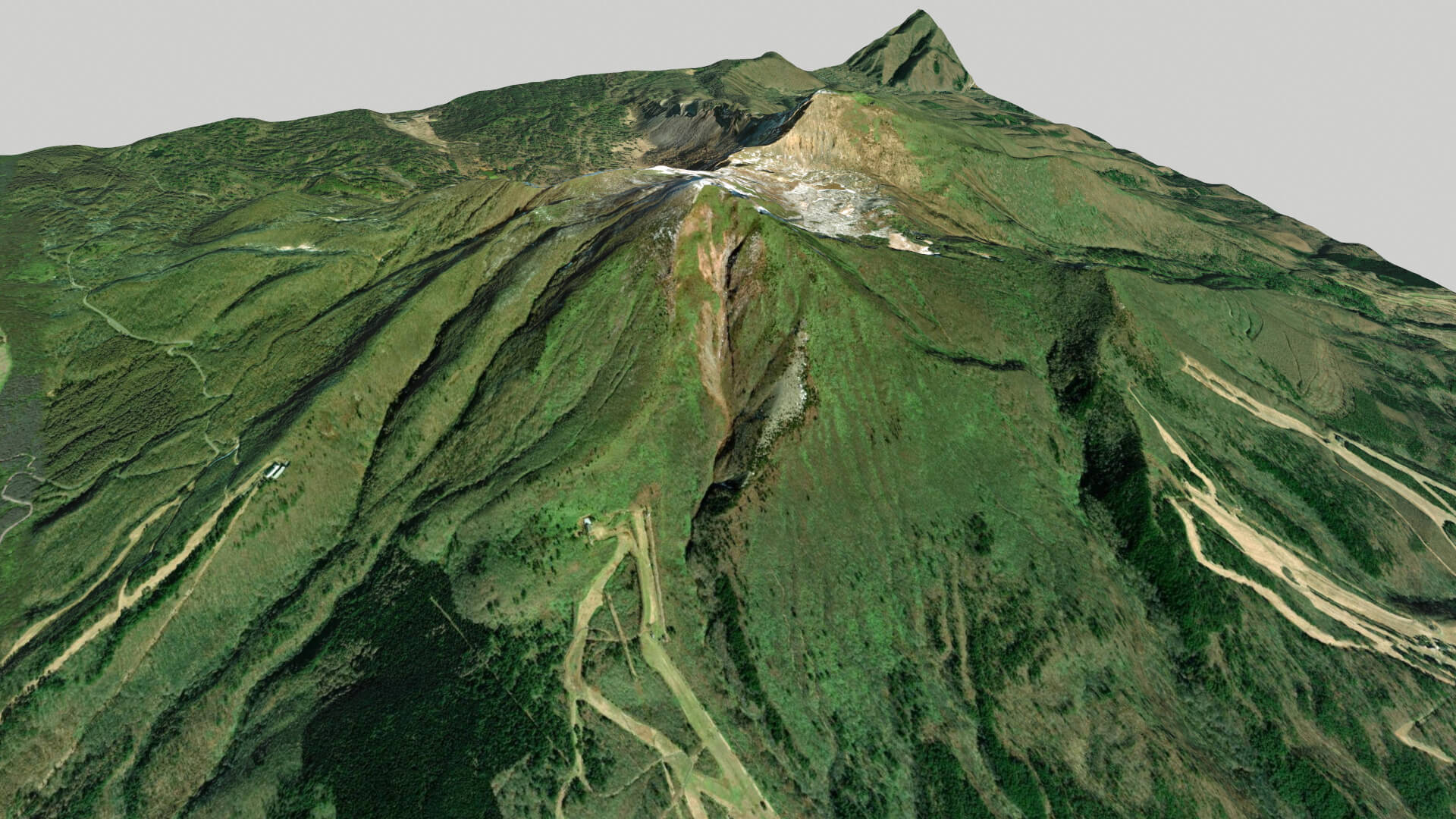 Mountain Landscape Volcano Bandai Japan - 3D Model by clickshop3d
