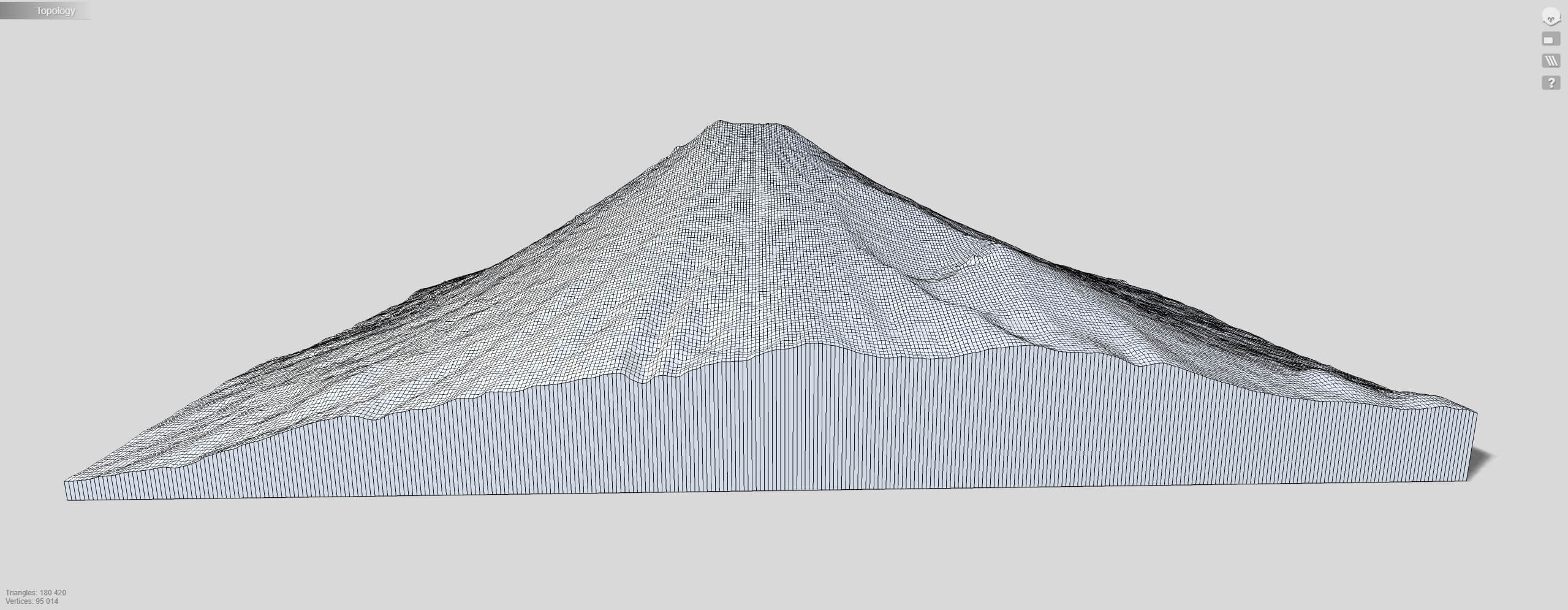 Mountain Landscape Volcano Fuji Japan - 3D Model by clickshop3d