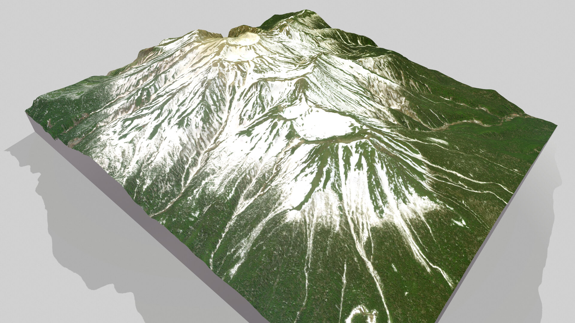 Mountain Landscape Volcano Ontake Japan - 3D Model by clickshop3d