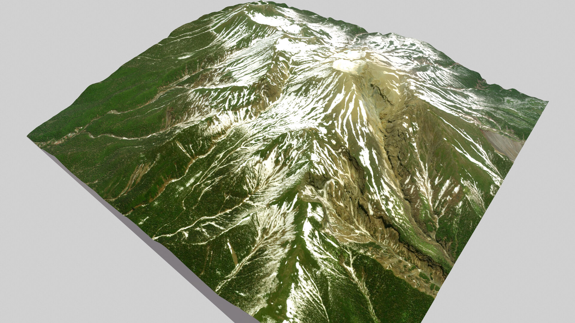 Mountain Landscape Volcano Ontake Japan - 3D Model by clickshop3d