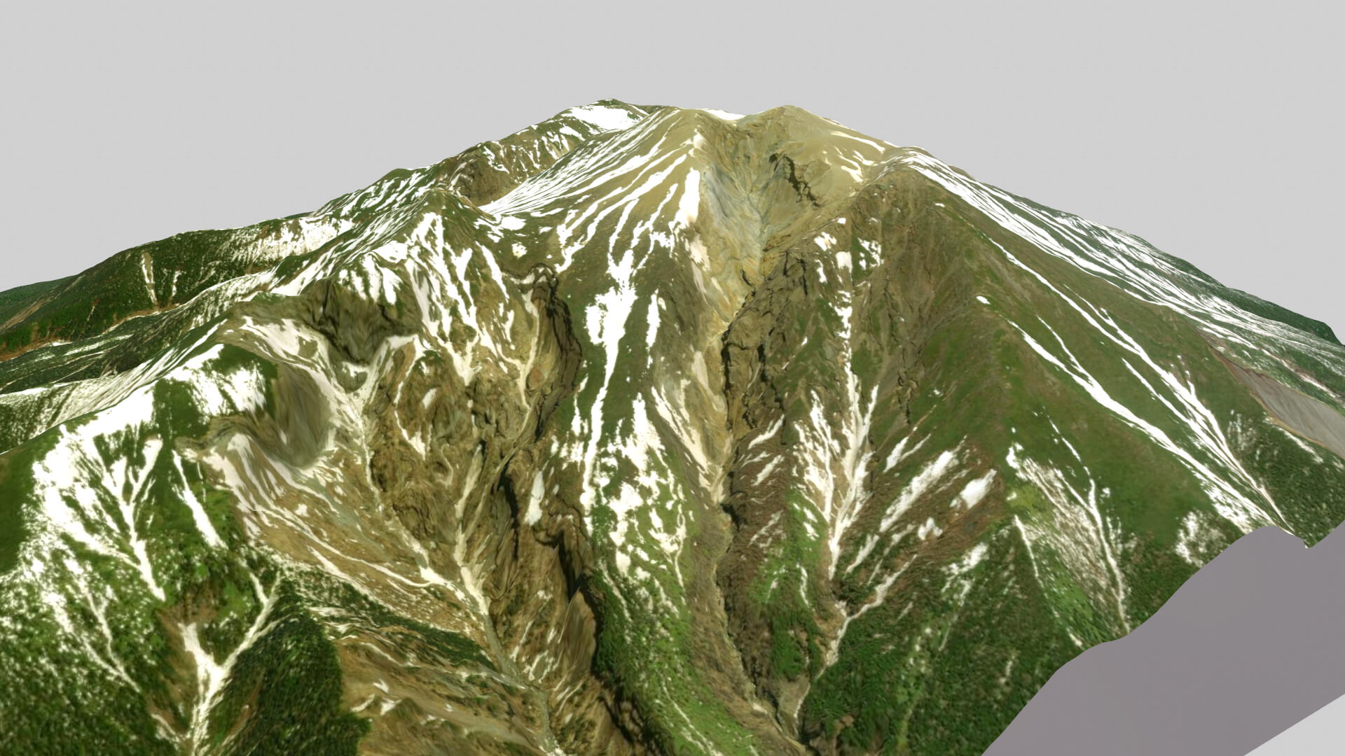 Mountain Landscape Volcano Ontake Japan - 3D Model by clickshop3d
