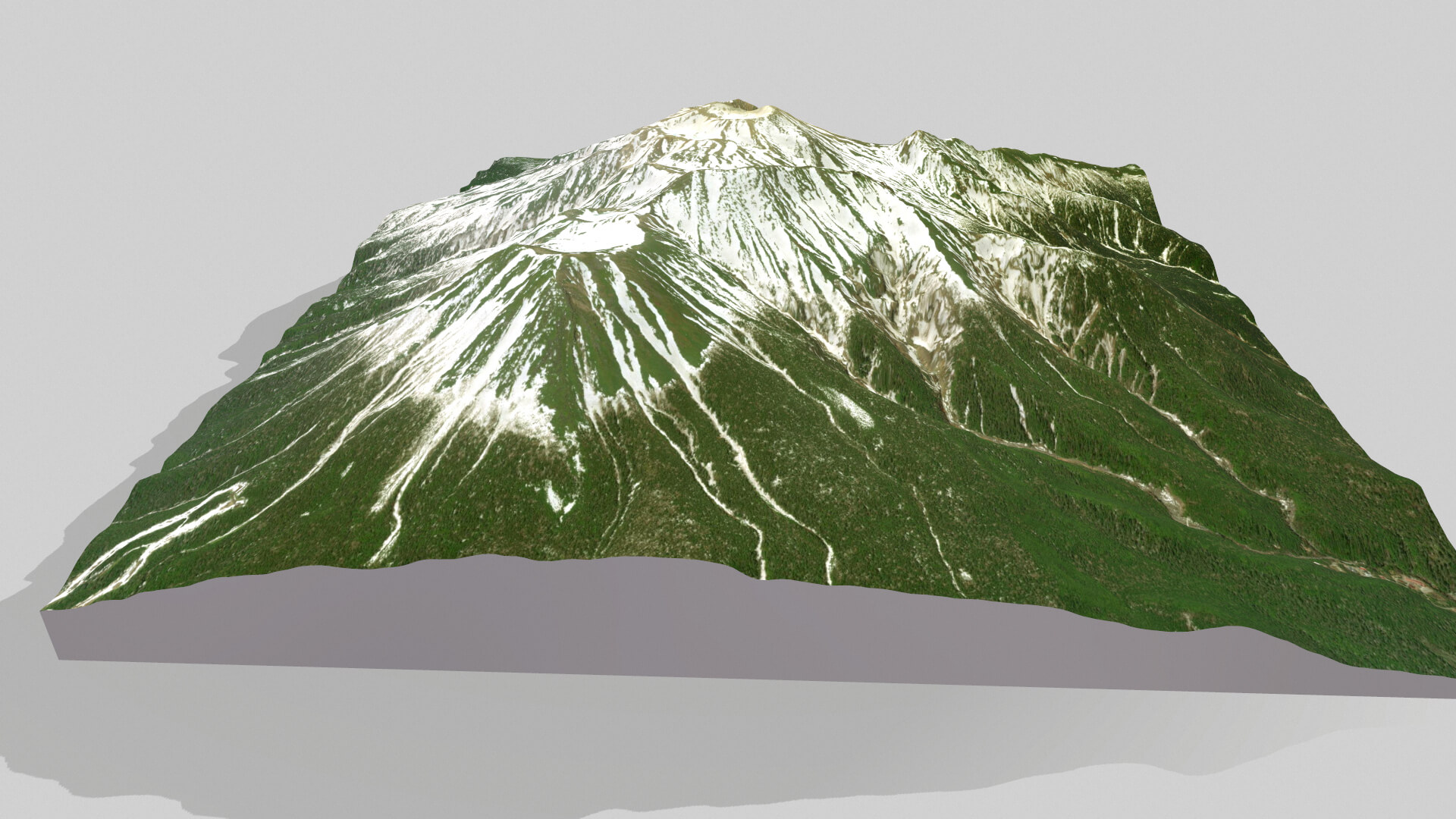 Mountain Landscape Volcano Ontake Japan - 3D Model by clickshop3d