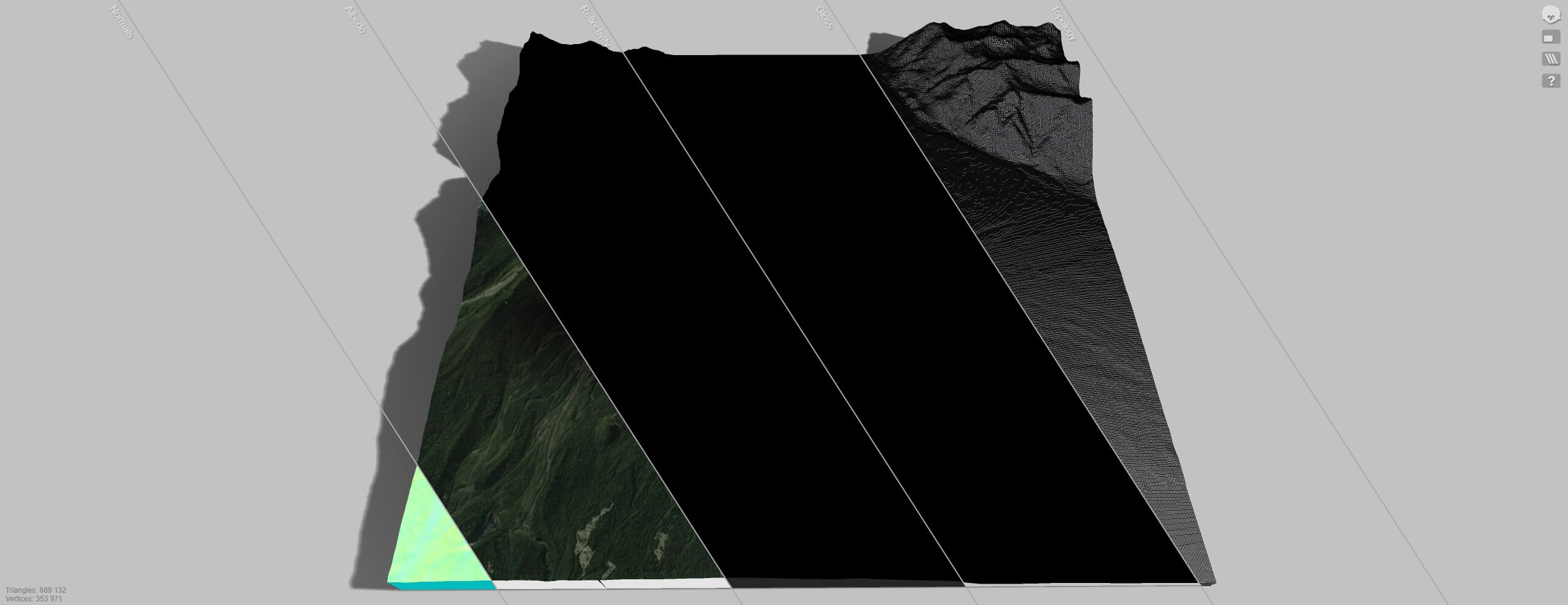 Mountain Landscape Volcano Osorno Andes Mountains in Chile - 3D Model ...