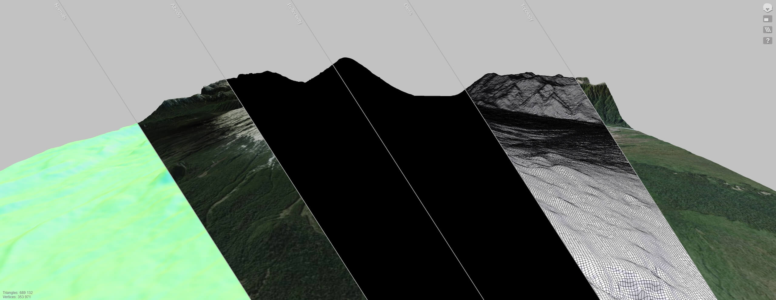 Mountain Landscape Volcano Osorno Andes Mountains in Chile - 3D Model ...