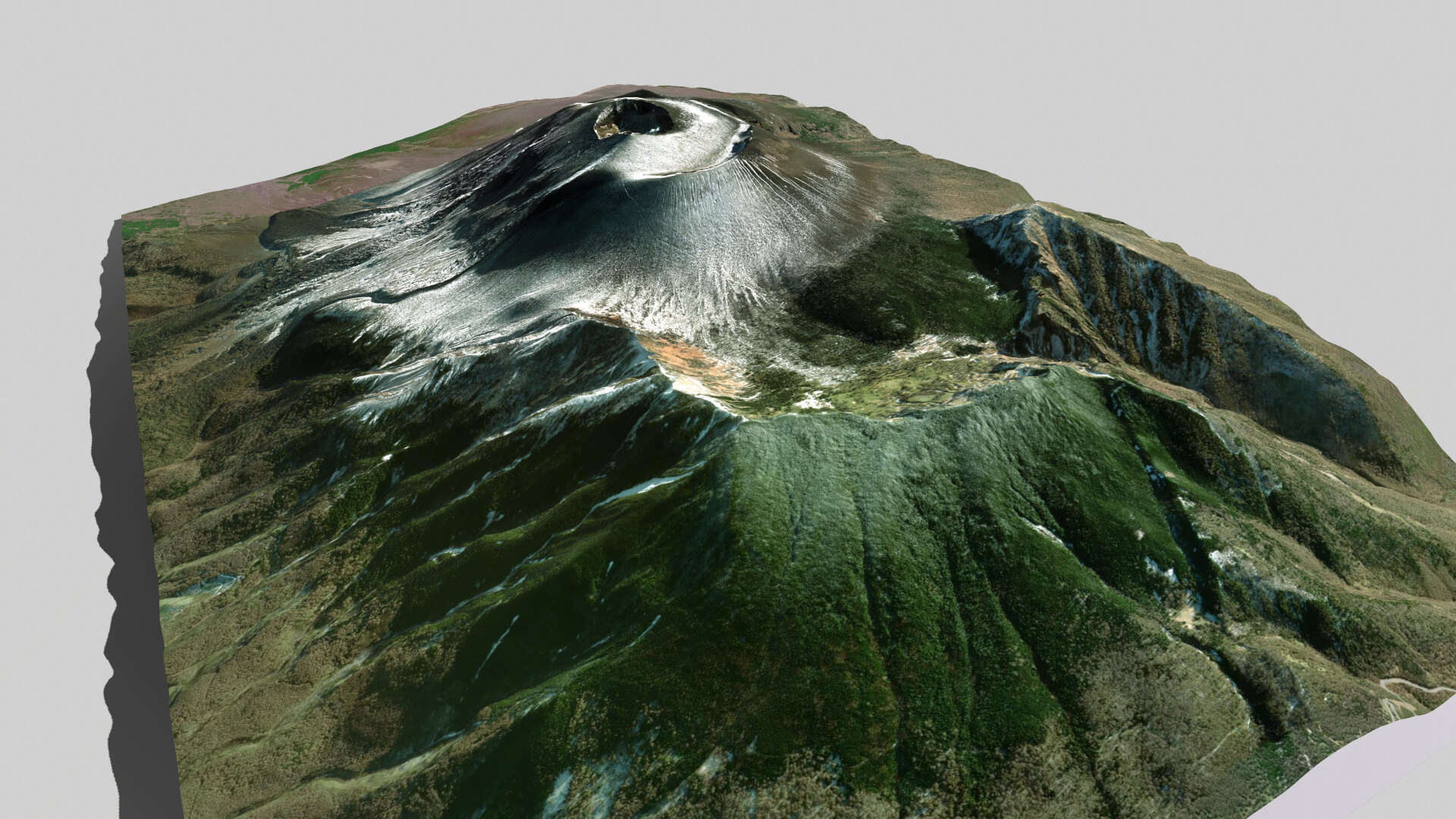 Mountain Landscape Volcano Asama Japan - 3D Model by clickshop3d