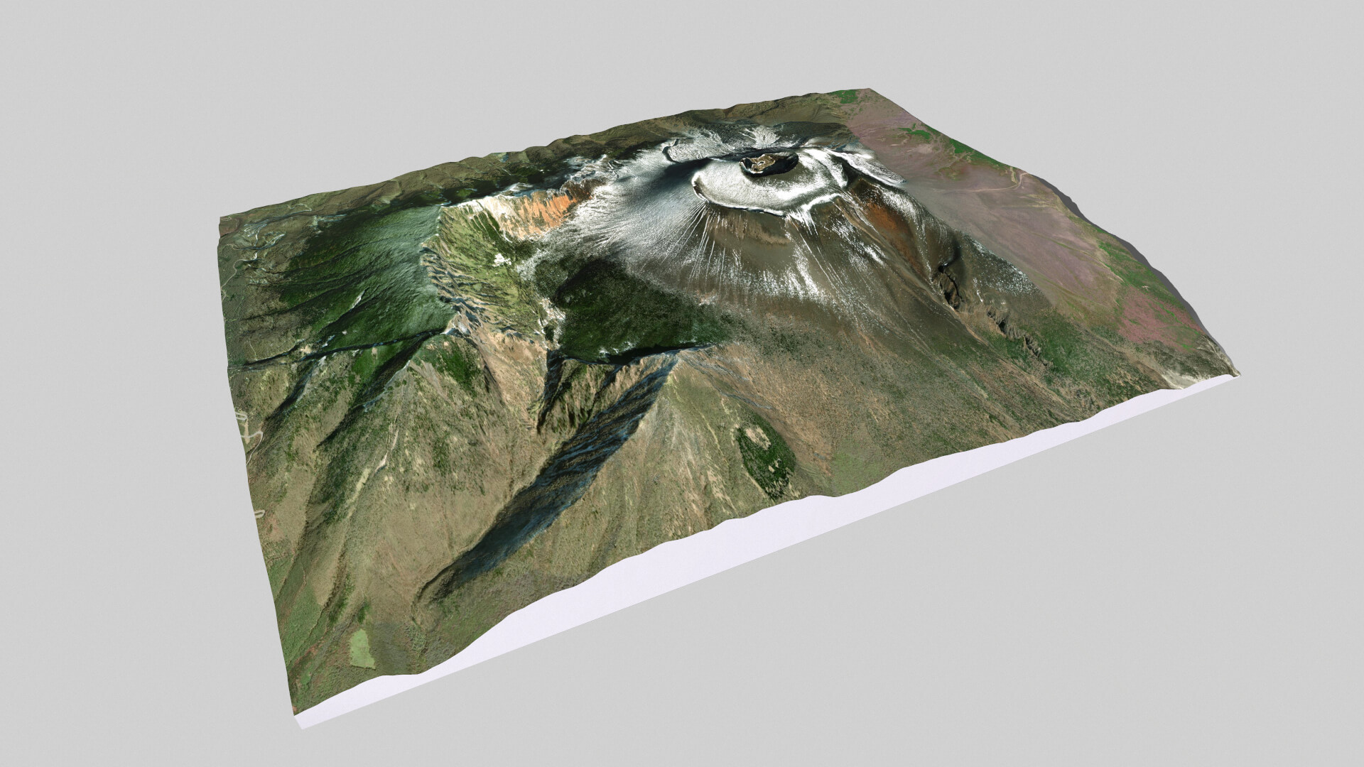 Mountain Landscape Volcano Asama Japan - 3D Model by clickshop3d