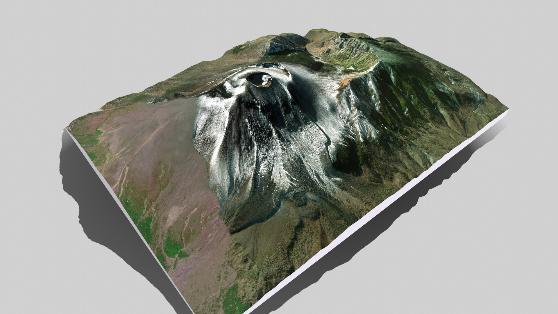 Mountain Landscape Volcano Asama Japan - 3D Model by clickshop3d