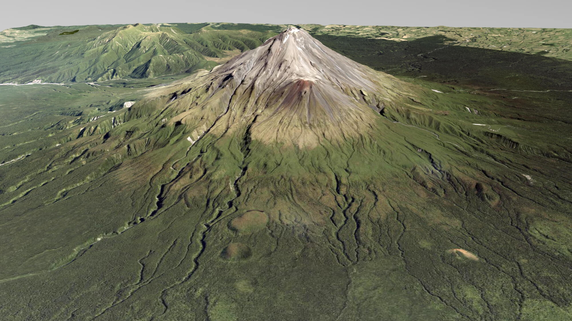 Mountain Landscape Volcano Taranaki New Zealand - 3D Model by clickshop3d