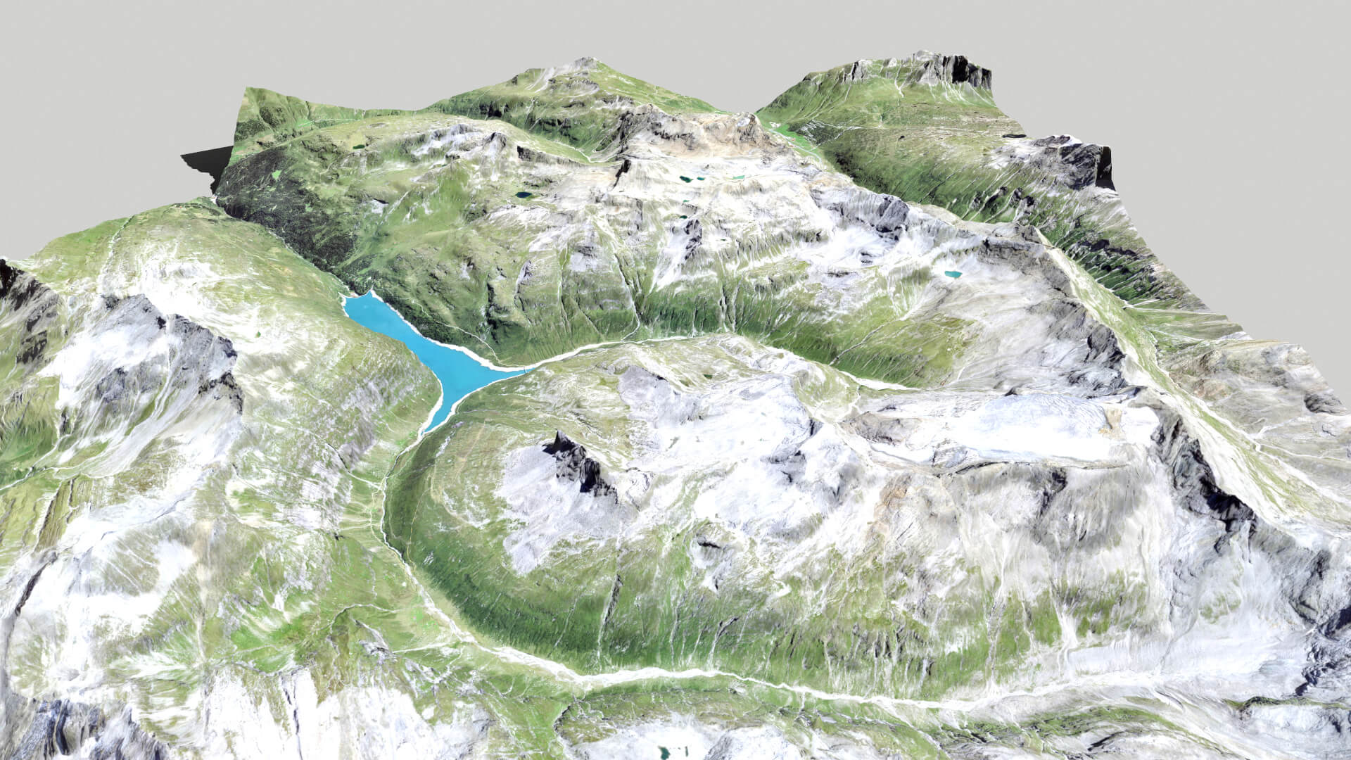 Mountain Landscape Zervreilahorn Swiss Lepontine Alps - 3D Model by ...