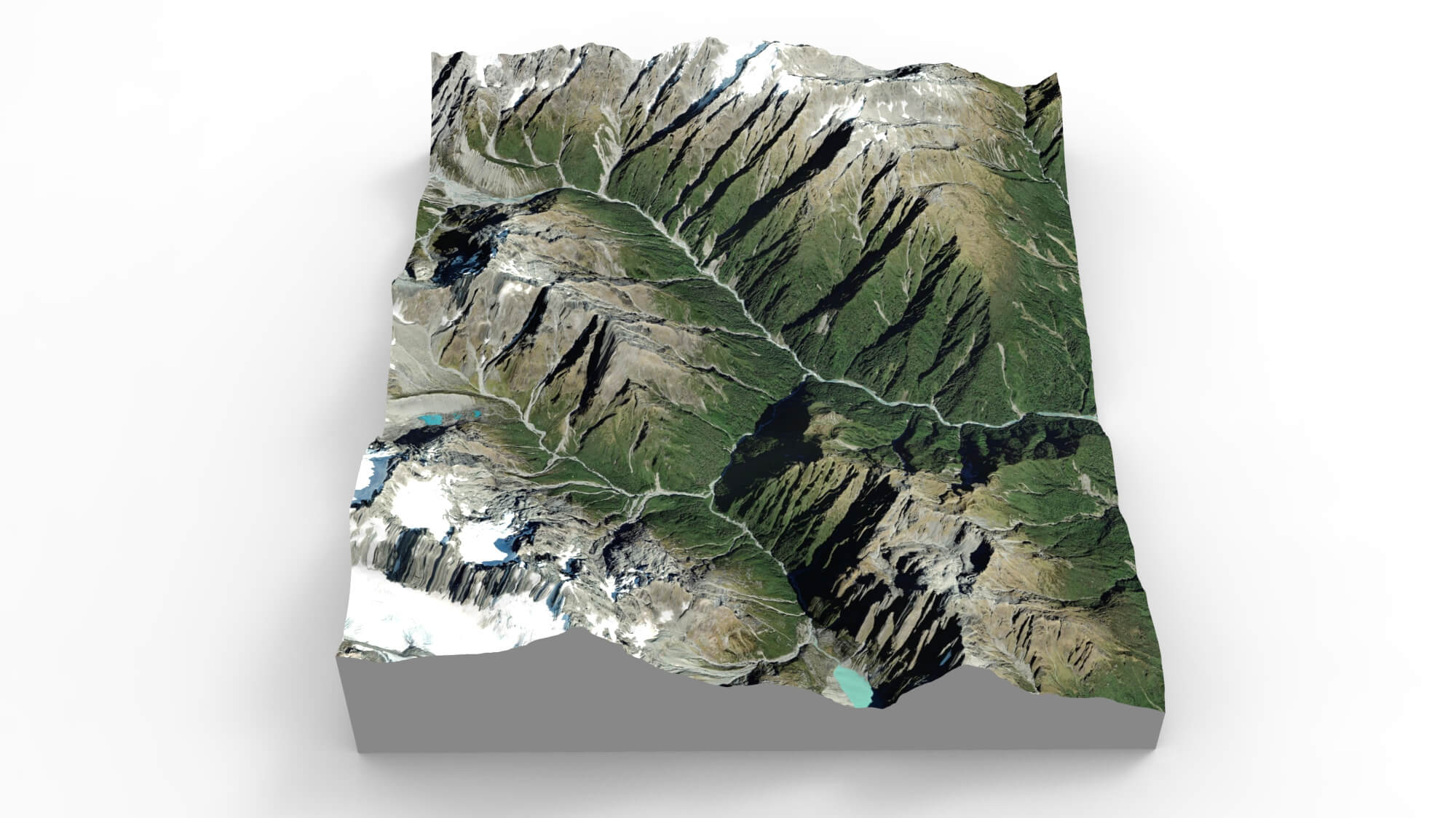 Mountain The Butler Range New Zealand - 3D Model by clickshop3d