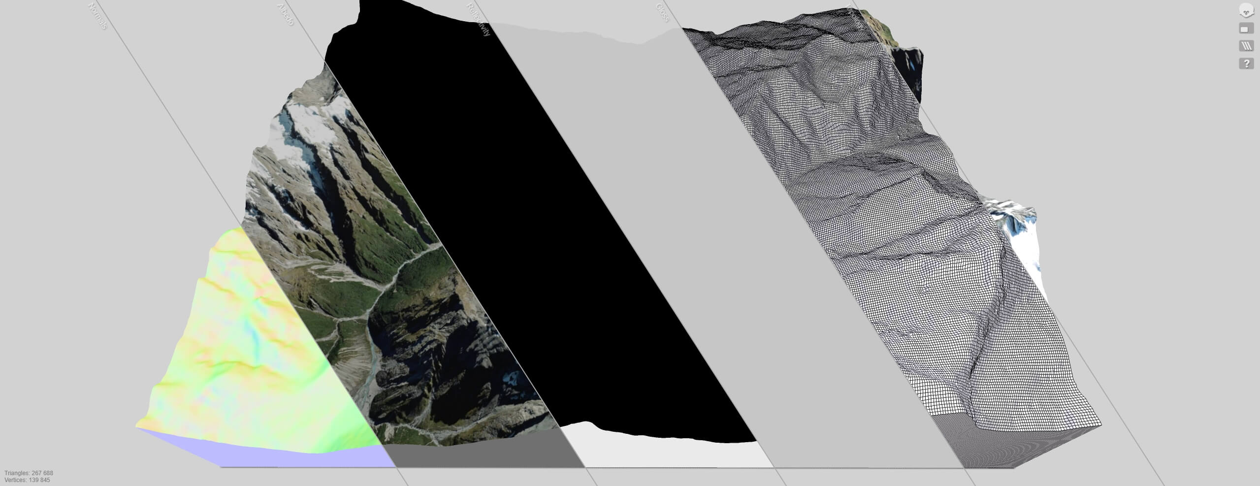 Mountain The Butler Range New Zealand - 3D Model by clickshop3d