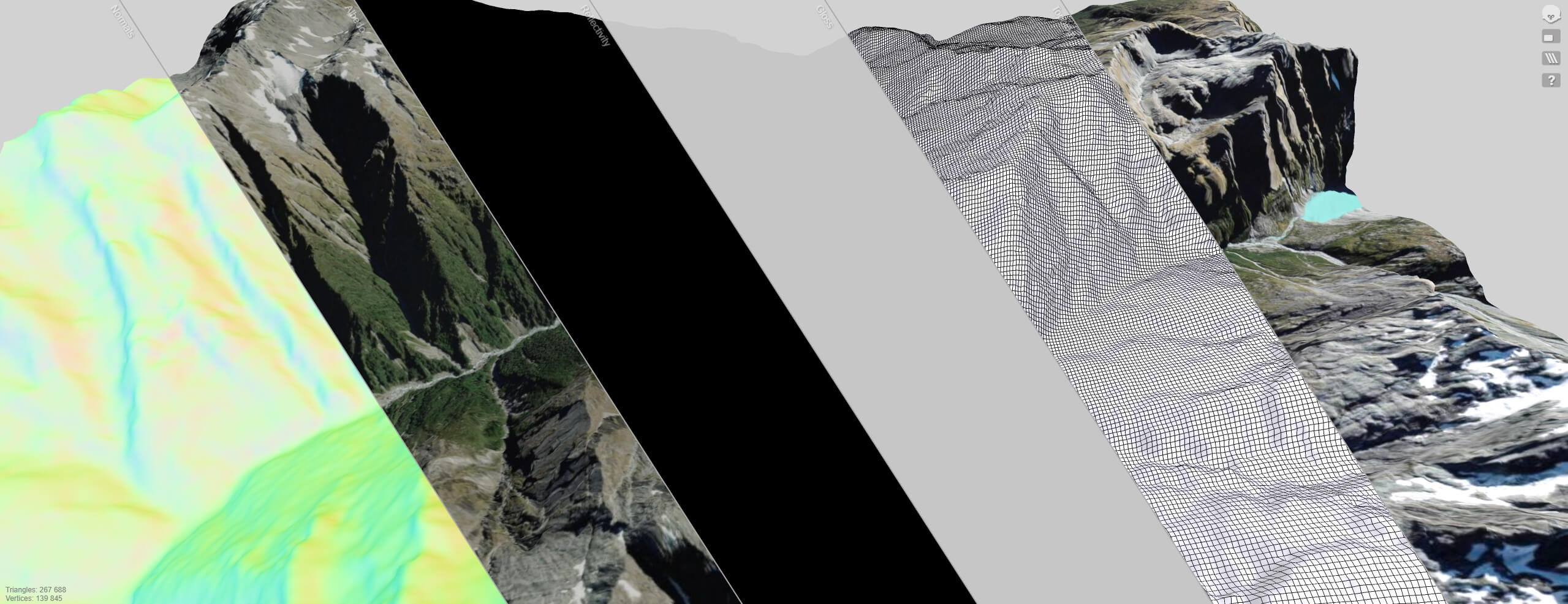 Mountain The Butler Range New Zealand - 3D Model by clickshop3d