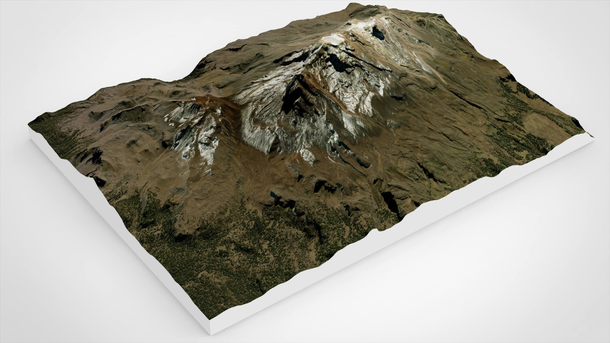 Mountan Landscape Volcano Iztaccihuatl Mexico - 3D Model by clickshop3d
