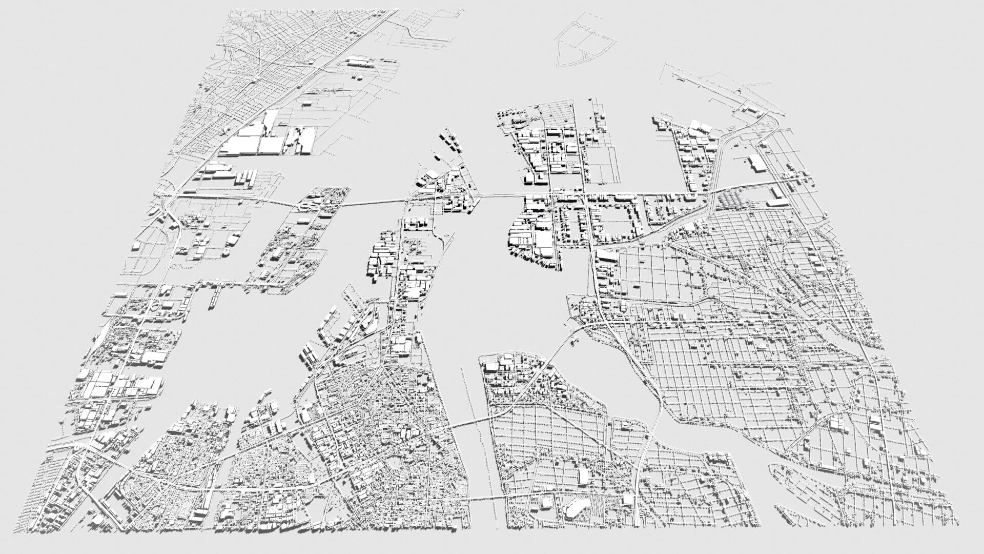 Nagoya Port Japan - 3D Model by clickshop3d