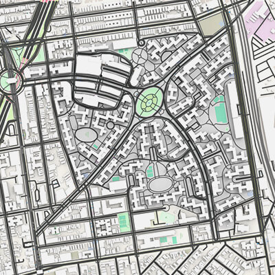 Parkchester Community East Bronx New York City - 3D Model by clickshop3d