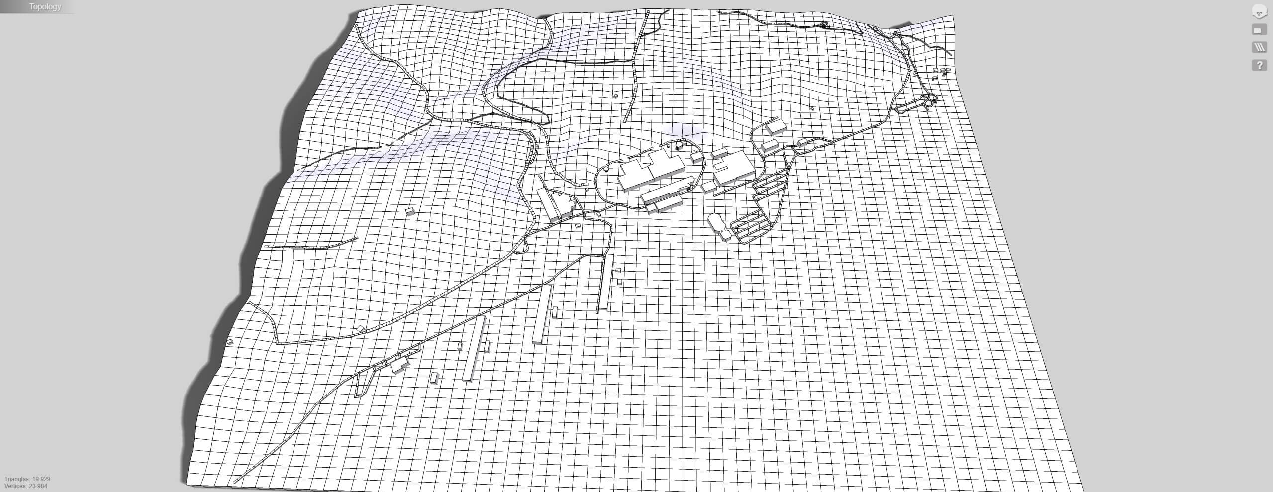 Peach Bottom Nuclear Power Plant United States - 3D Model by clickshop3d