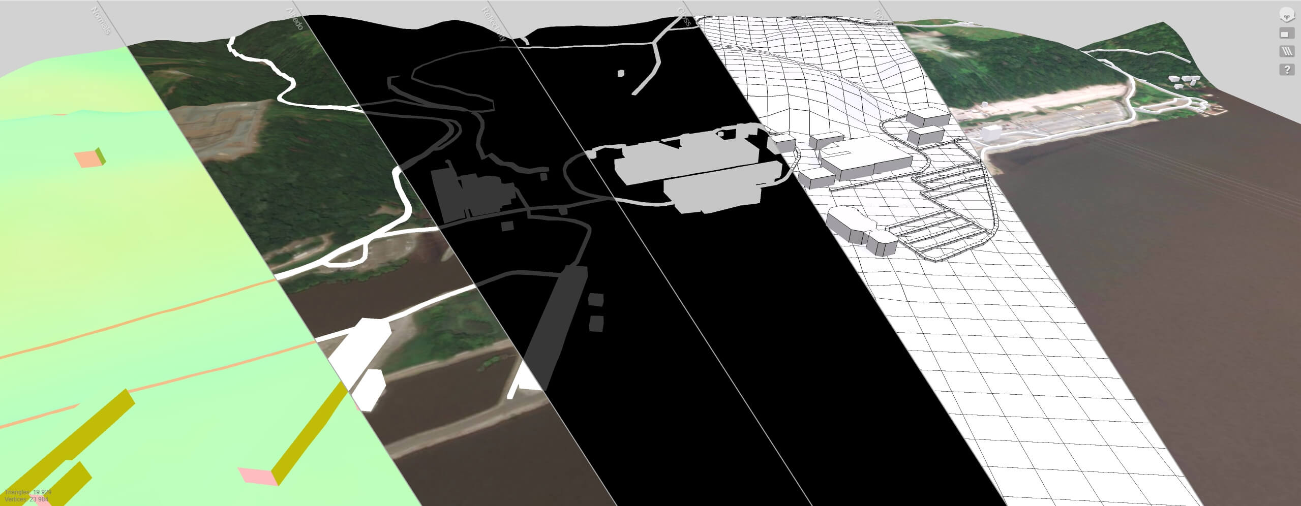 Peach Bottom Nuclear Power Plant United States - 3D Model by clickshop3d