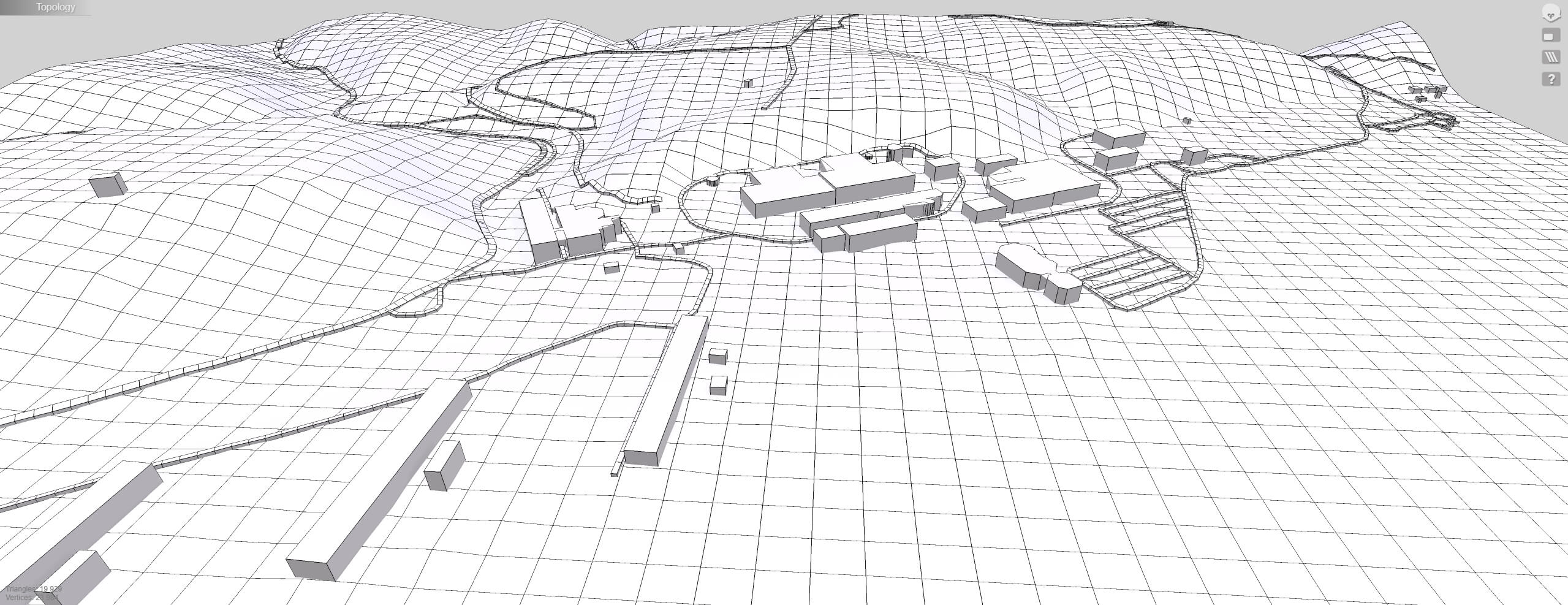 Peach Bottom Nuclear Power Plant United States - 3D Model by clickshop3d