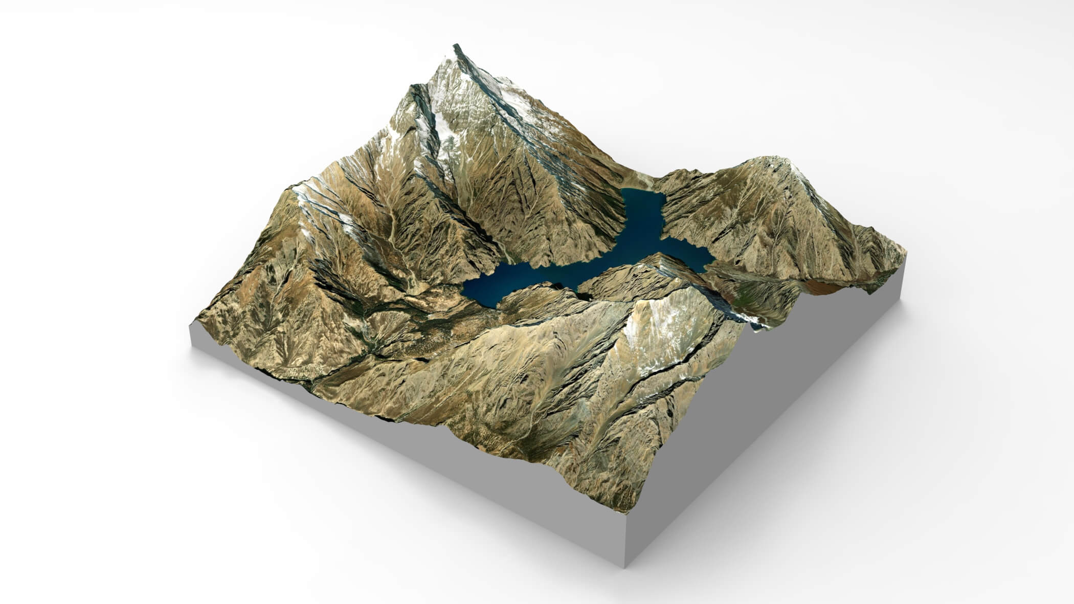 Phoksundo Mountain Lake Nepal - 3D Model by clickshop3d