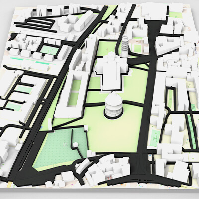Piazza del Duomo Milan Italy - 3D Model by clickshop3d