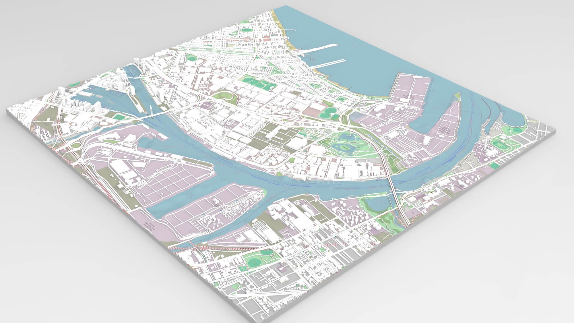 Port Melbourne Victoria Australia - 3D Model by clickshop3d