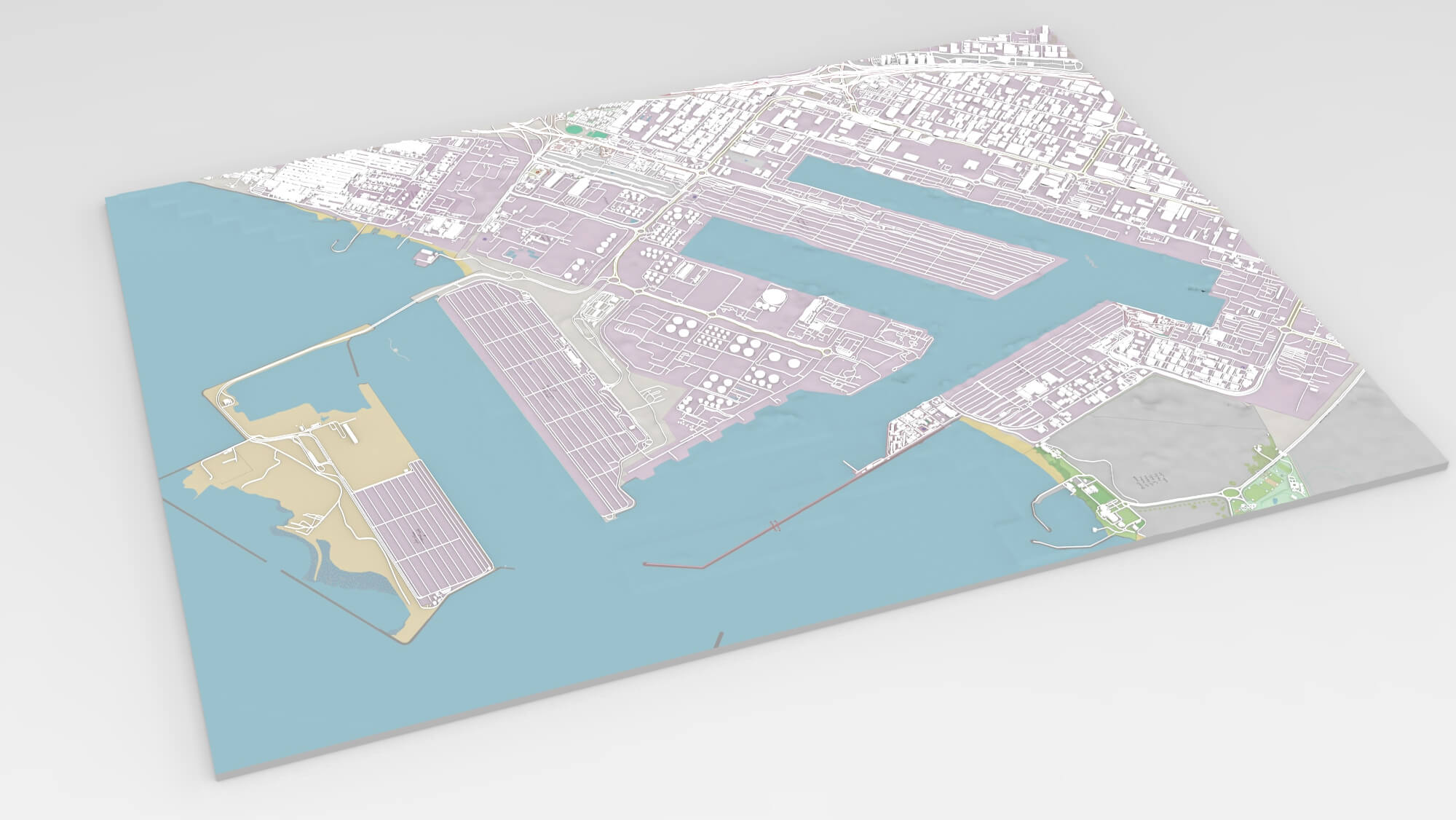Port of Jebel Alijebel Ali Dubai United Arab Emirates - 3D Model by ...