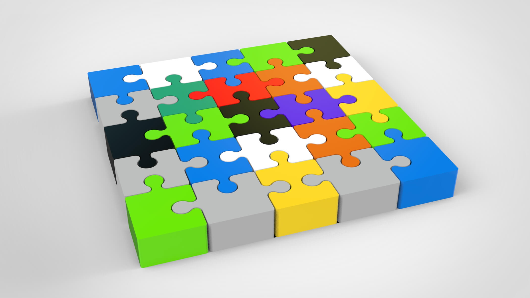 Puzzle 3D Print Model by clickshop3d